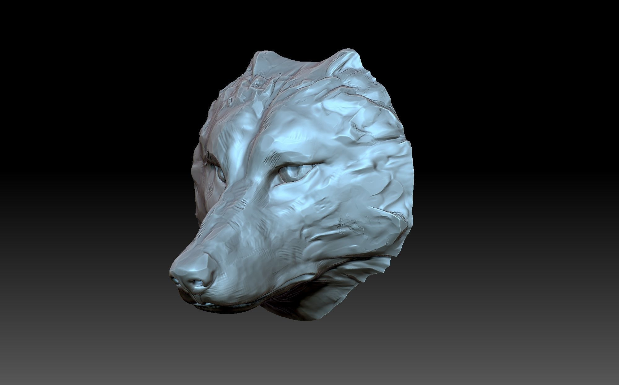 The wolf muzzle 3D model 3D printable | CGTrader