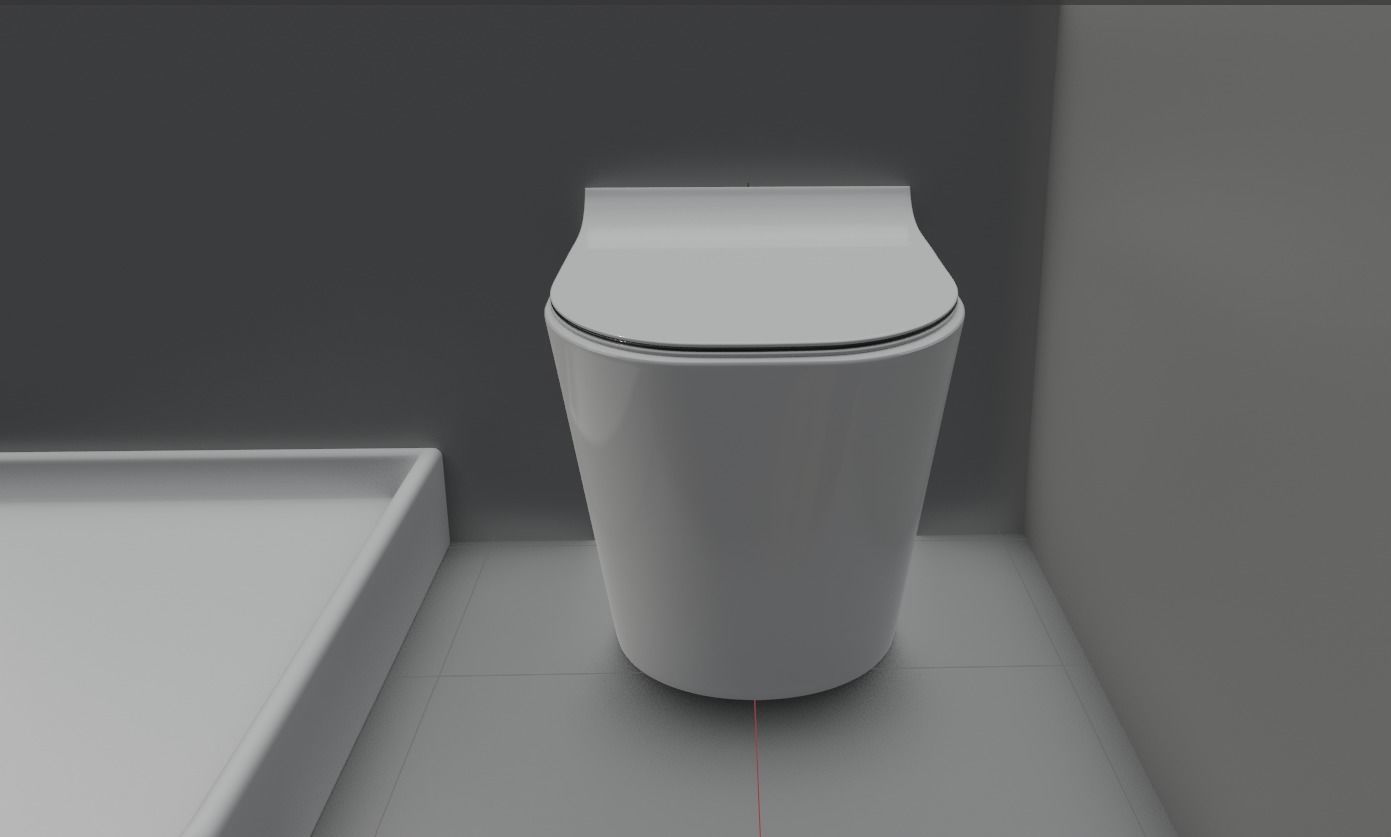 Modern toilet seat 3D model | CGTrader