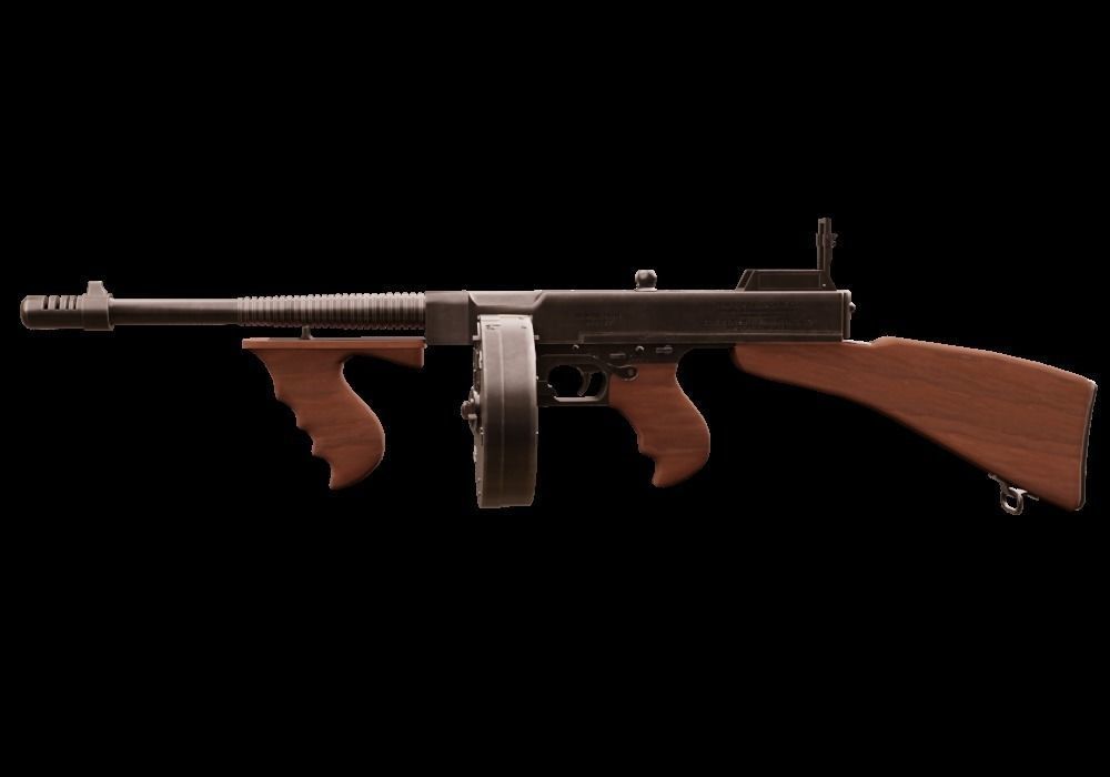 3D model Thompson machine gun VR / AR / low-poly | CGTrader