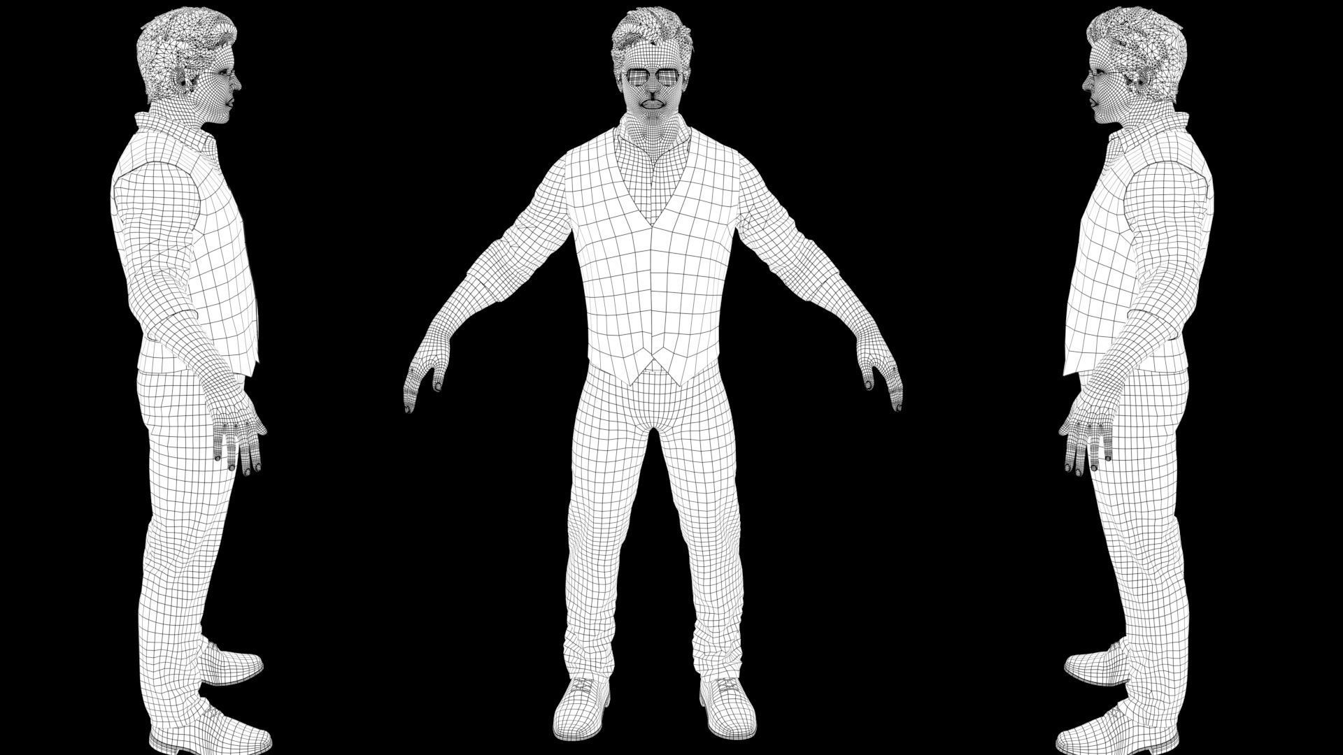 3D model Male character Game Ready VR / AR / low-poly | CGTrader