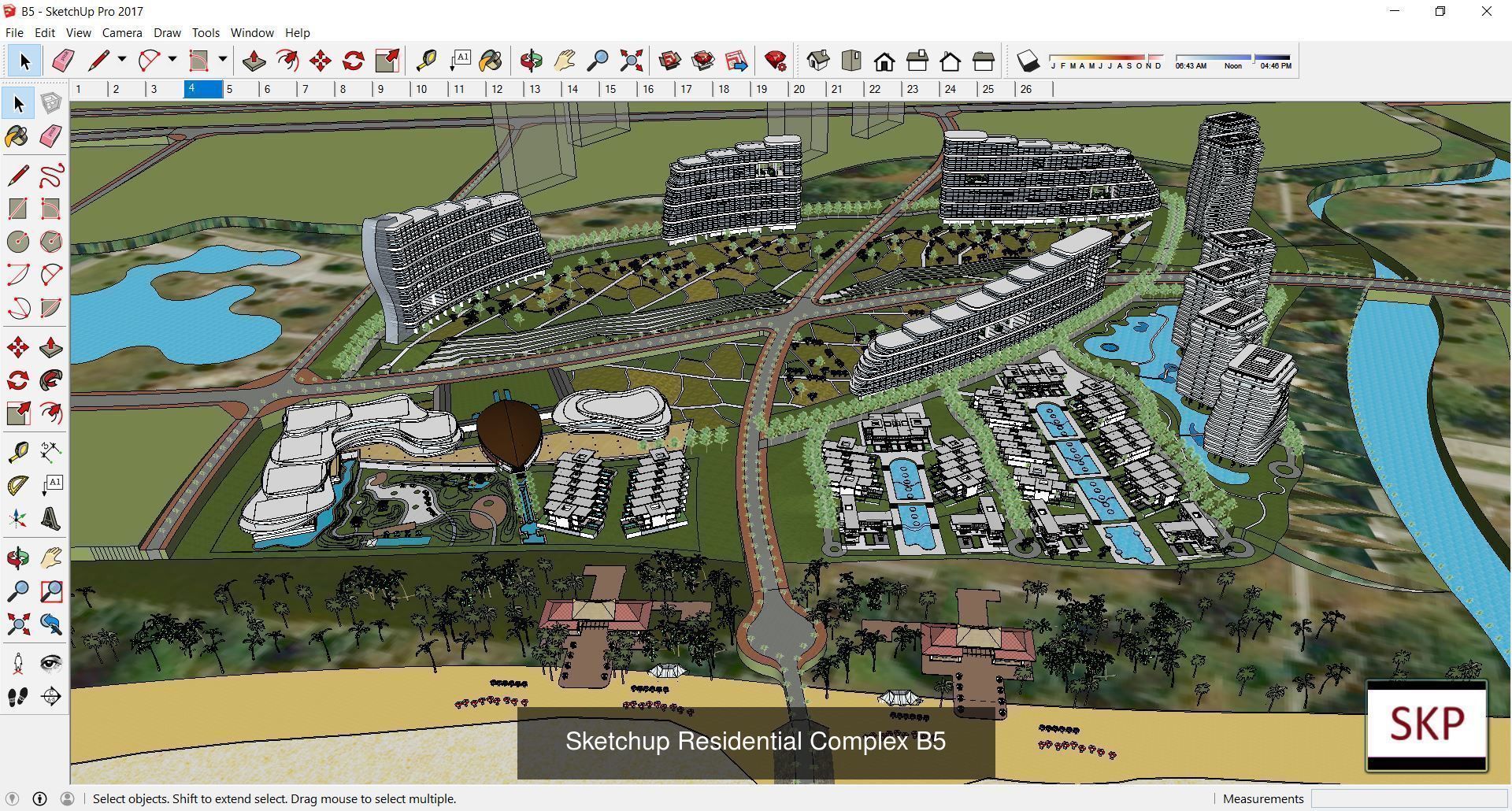 Collection 27 Sketchup Residential Complex models | CGTrader