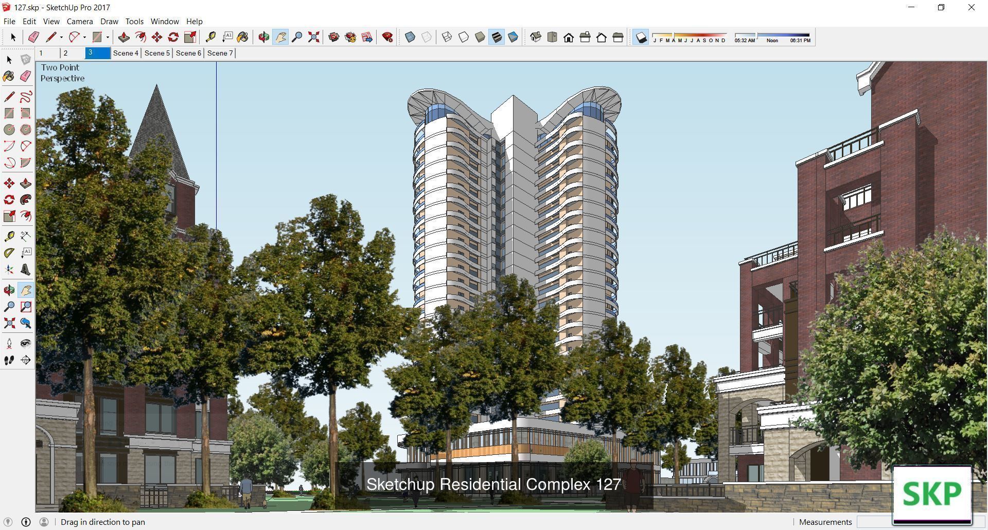 Collection 27 Sketchup Residential Complex models | CGTrader