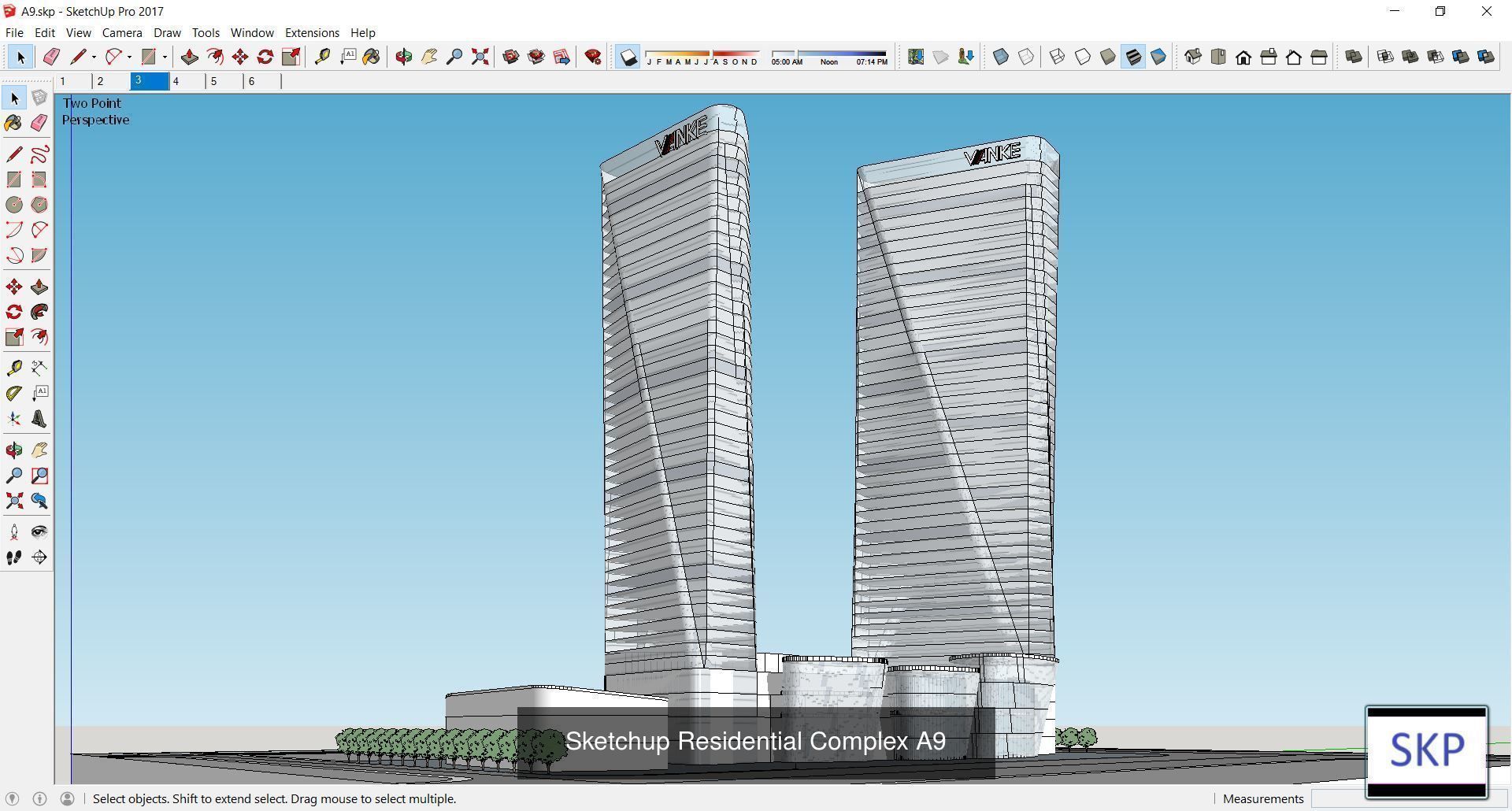 Collection 27 Sketchup Residential Complex models | CGTrader