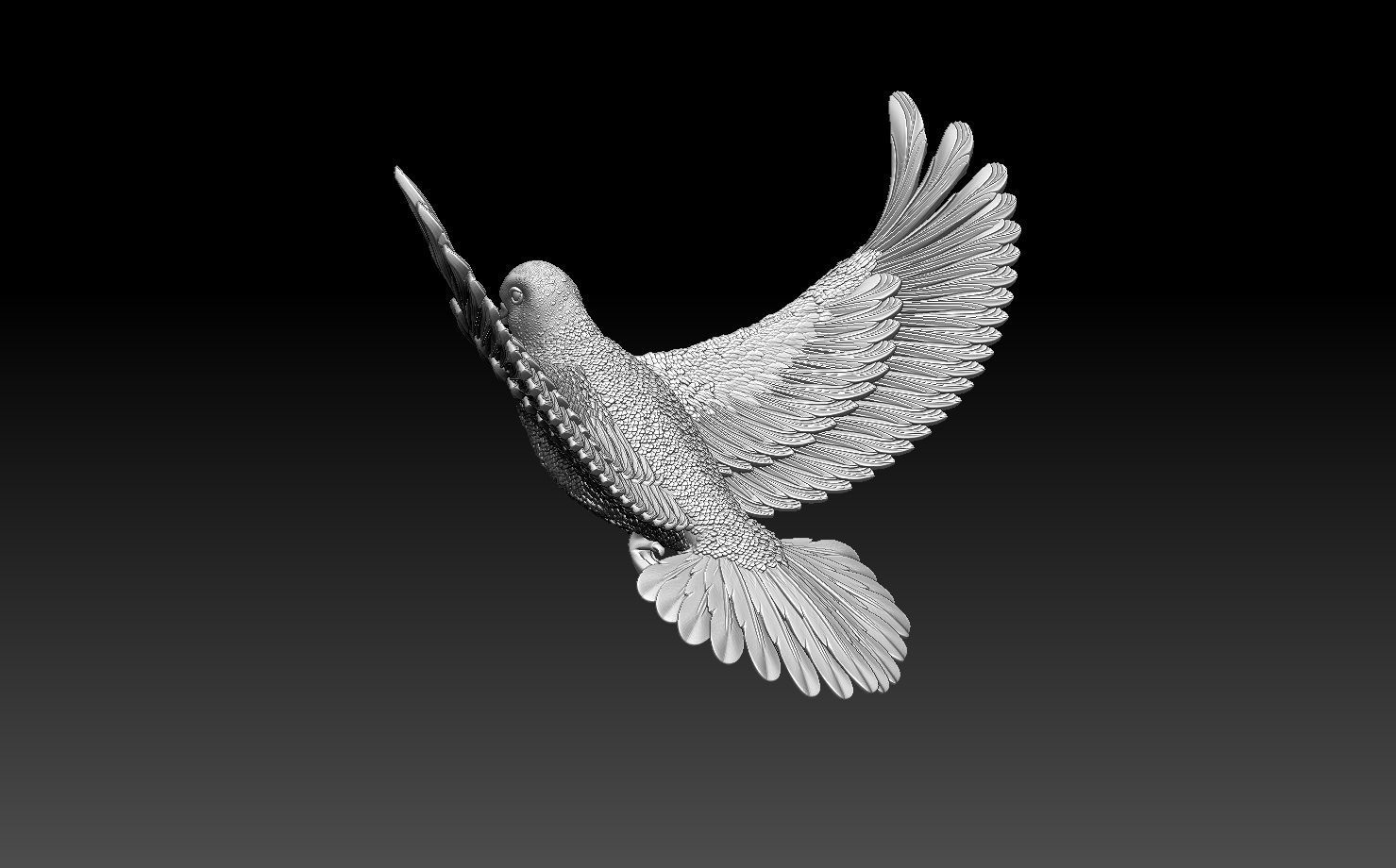 dove 1 flying 3D model 3D printable | CGTrader