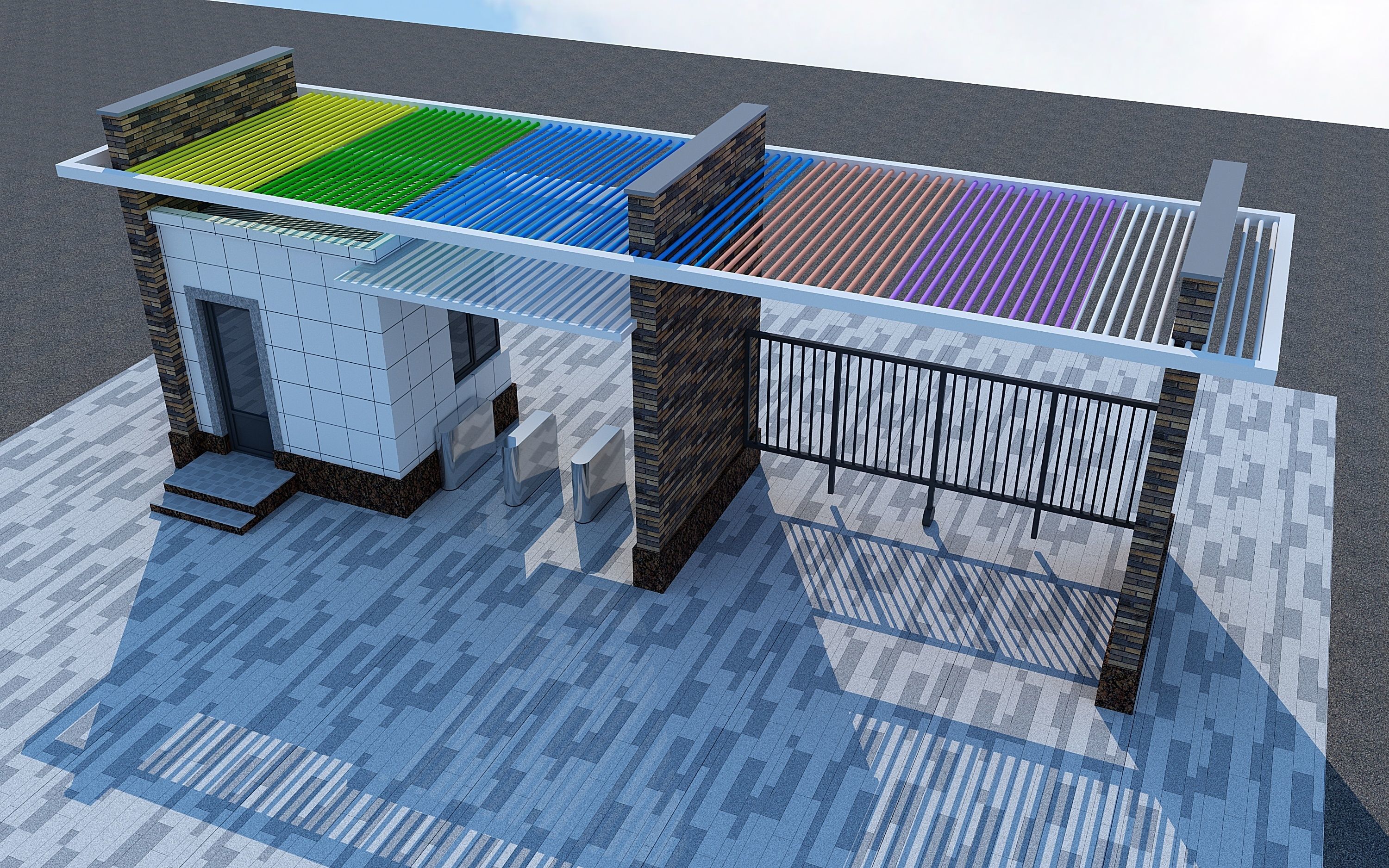 security office 3D model animated | CGTrader