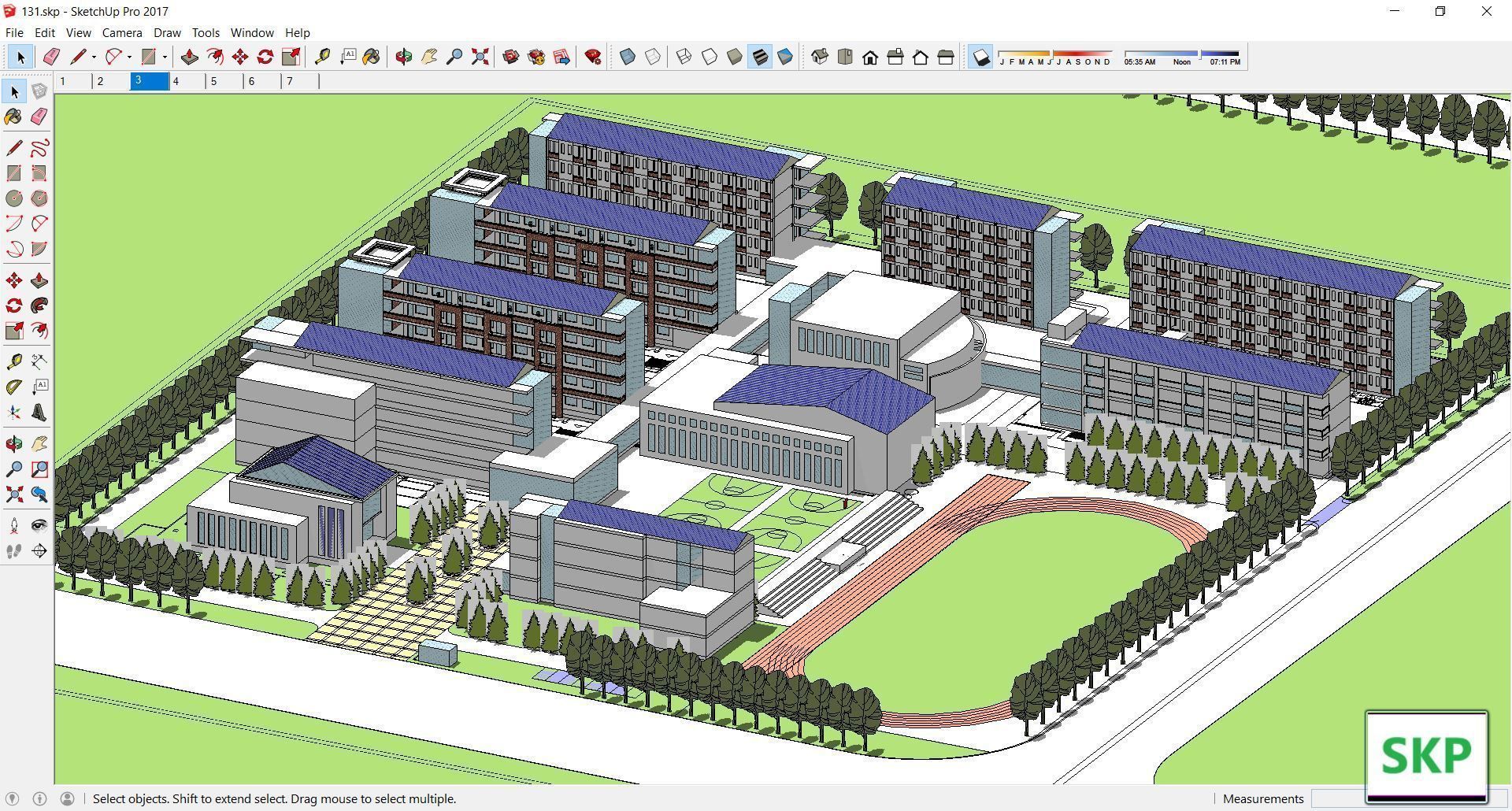 Sketchup School and University 131 3D model | CGTrader
