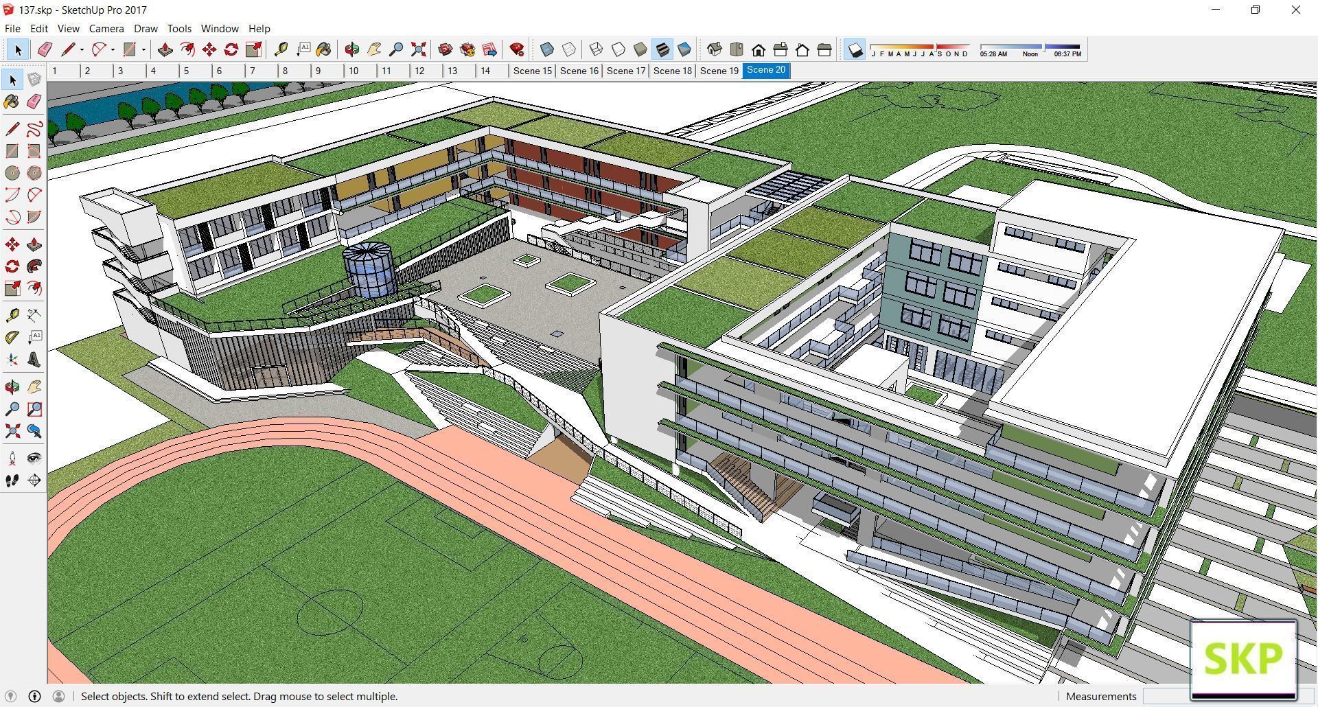 Sketchup School and University 137 3D model | CGTrader