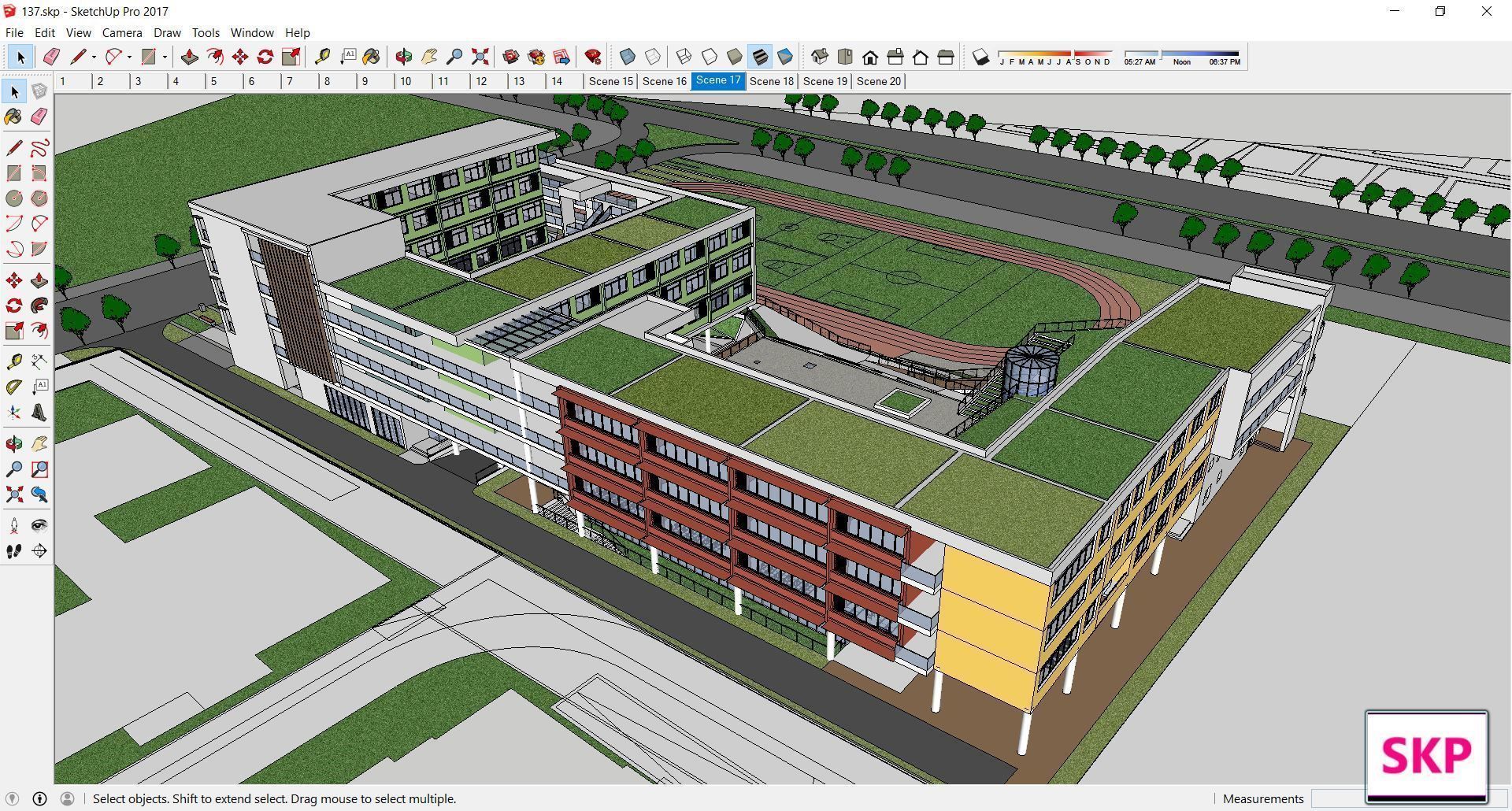 Sketchup School and University 137 3D model | CGTrader