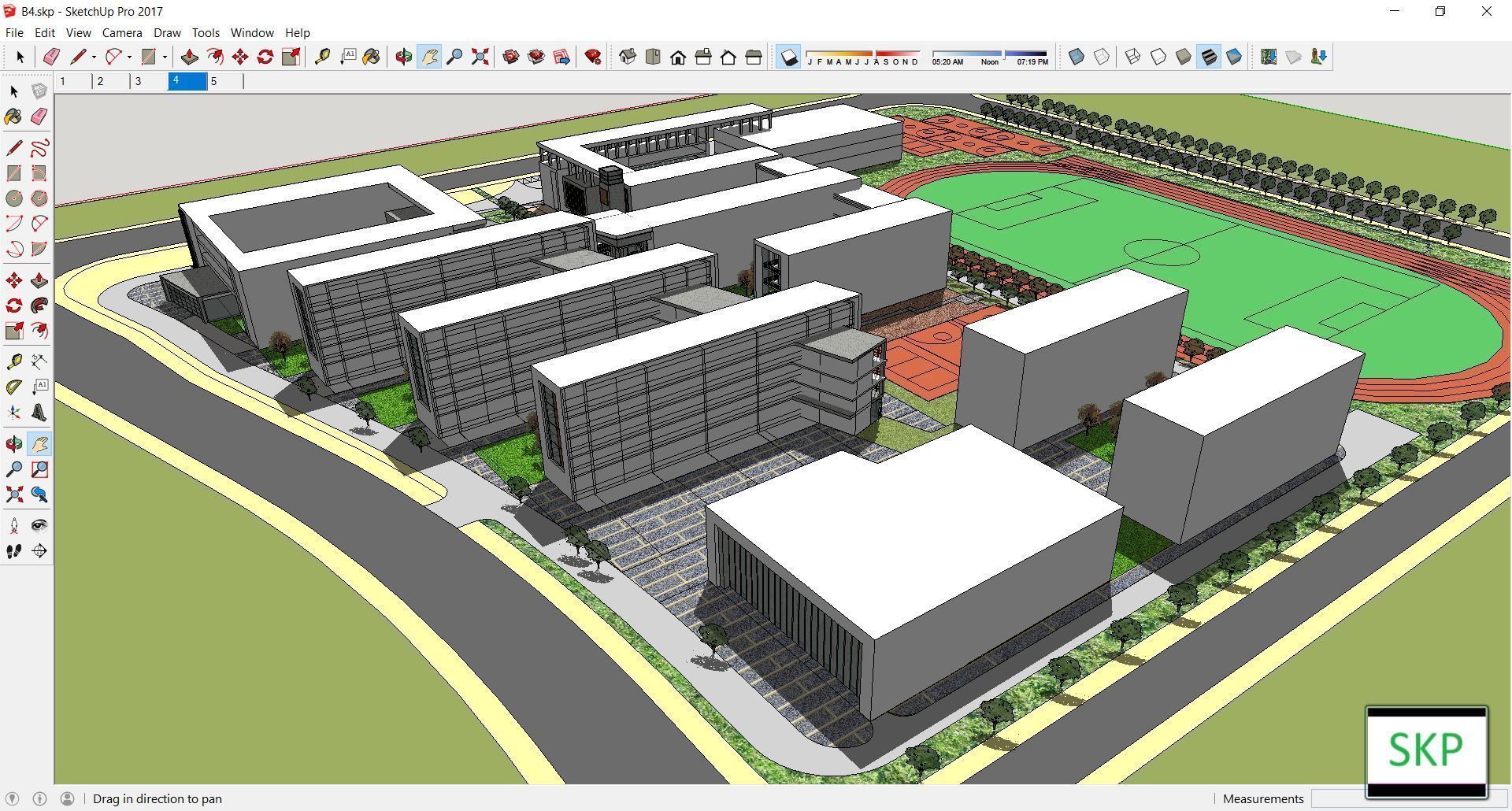 Sketchup School and University B4 3D model | CGTrader