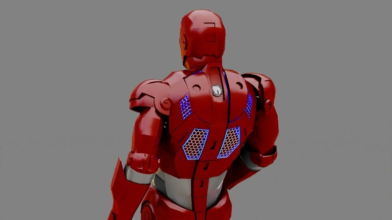 IRON MAN rigged - animated character 3D model animated rigged | CGTrader