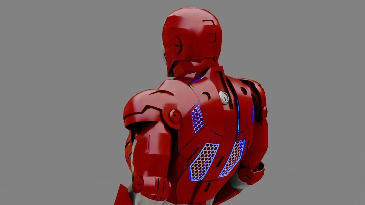 IRON MAN rigged - animated character 3D model animated rigged | CGTrader