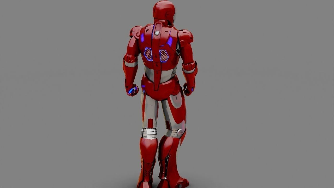 IRON MAN rigged - animated character 3D model animated rigged | CGTrader