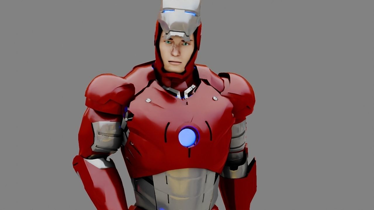 IRON MAN rigged - animated character 3D model animated rigged | CGTrader