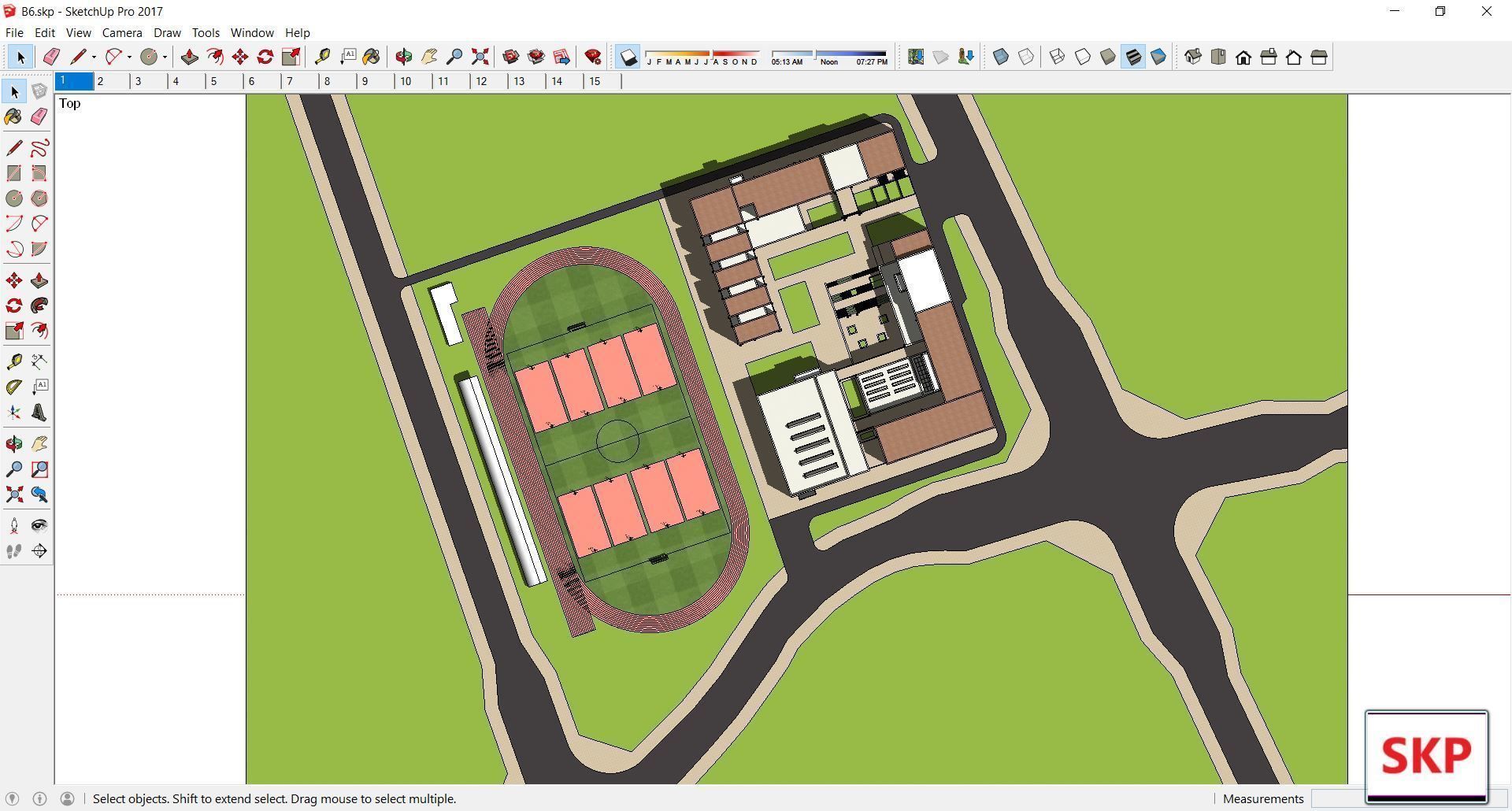 Sketchup School and University B6 3D model | CGTrader