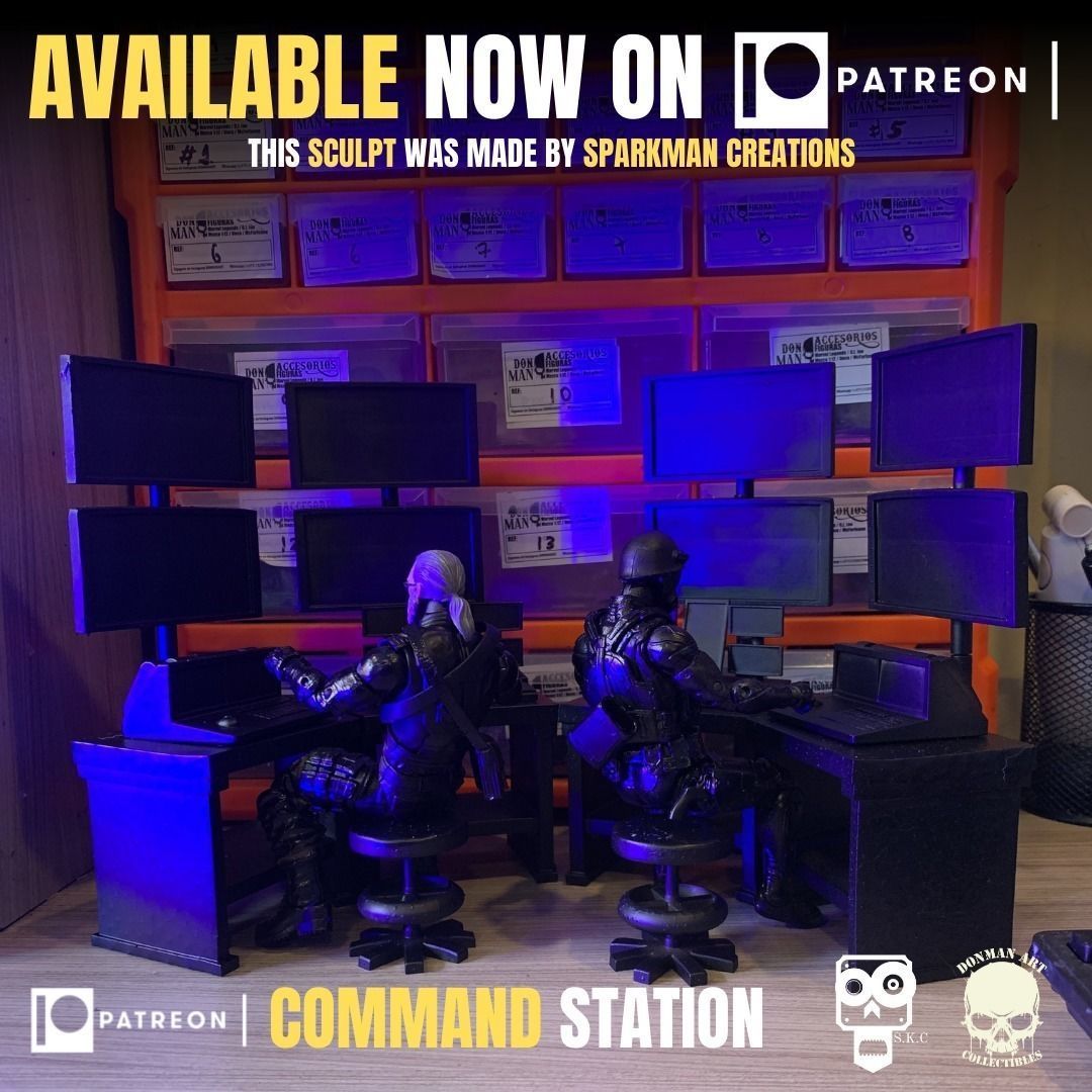 command station free 3D model 3D printable | CGTrader