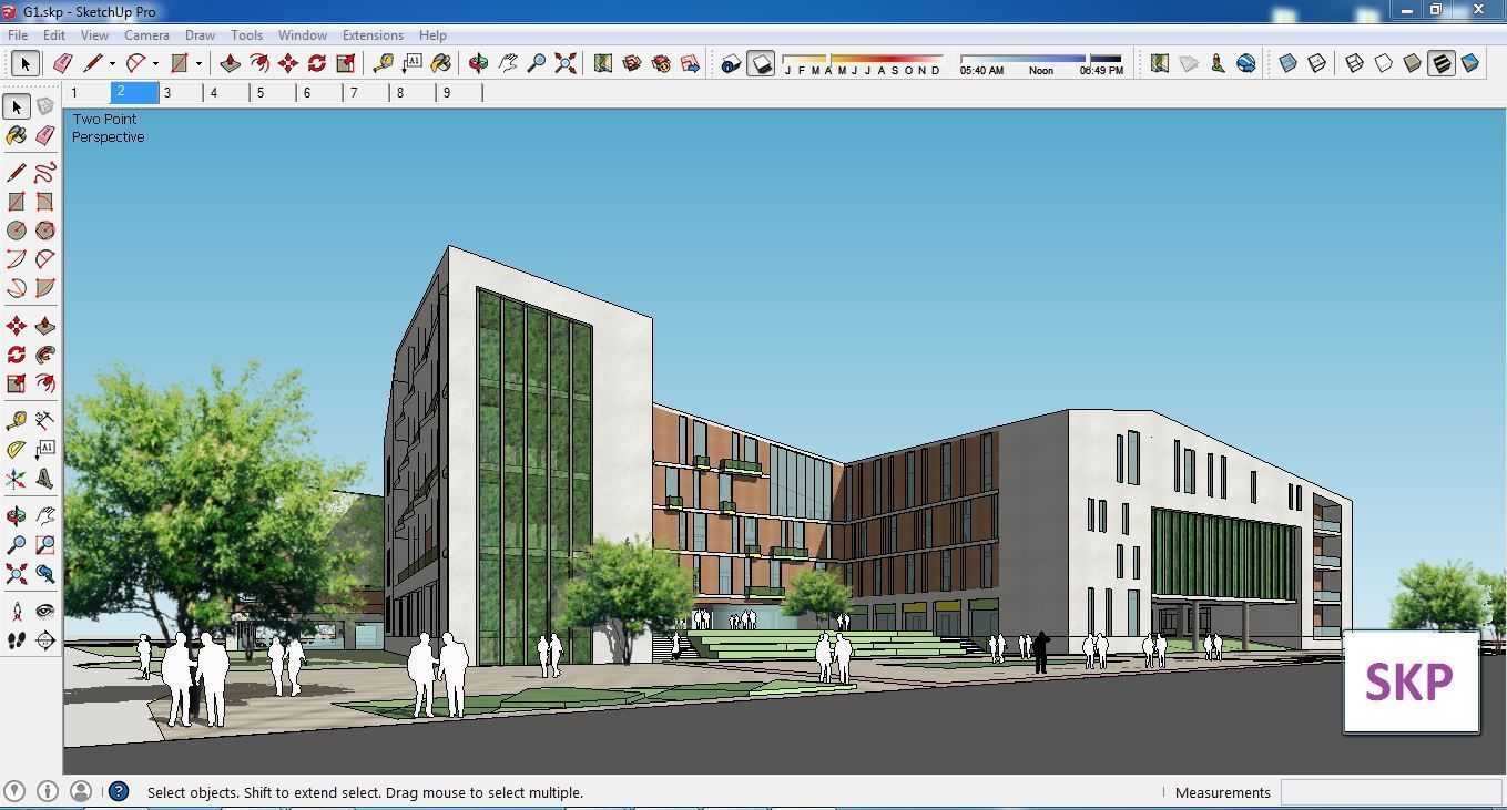 Sketchup School and University G1 3D model | CGTrader