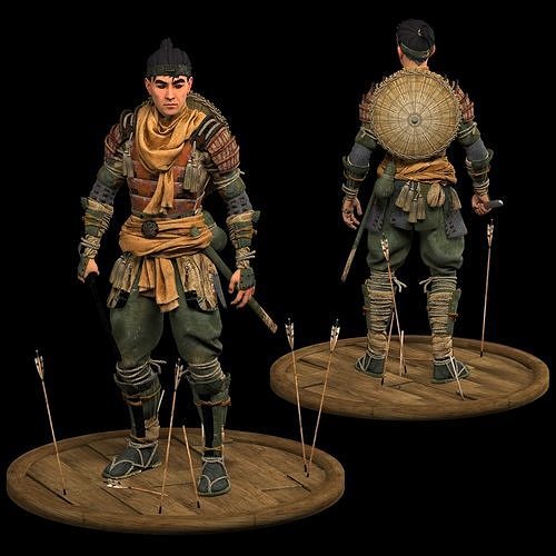 Japan Samurai Warrior 3D model | CGTrader