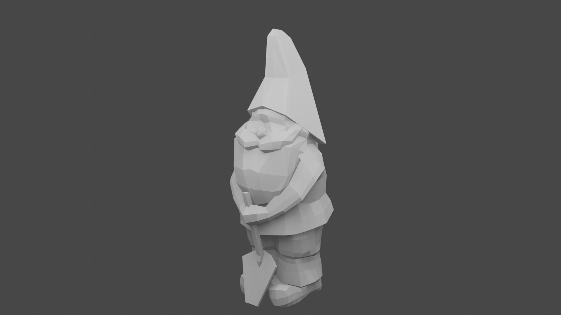 Low Poly Pixelated Gnome Model free VR / AR / low-poly 3D model | CGTrader