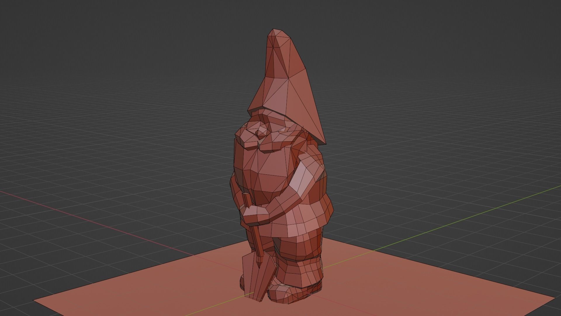 Low Poly Pixelated Gnome Model free VR / AR / low-poly 3D model | CGTrader