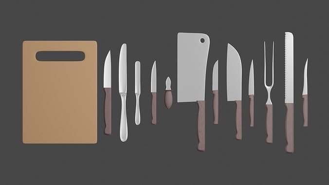 Knives simple 3D model | CGTrader