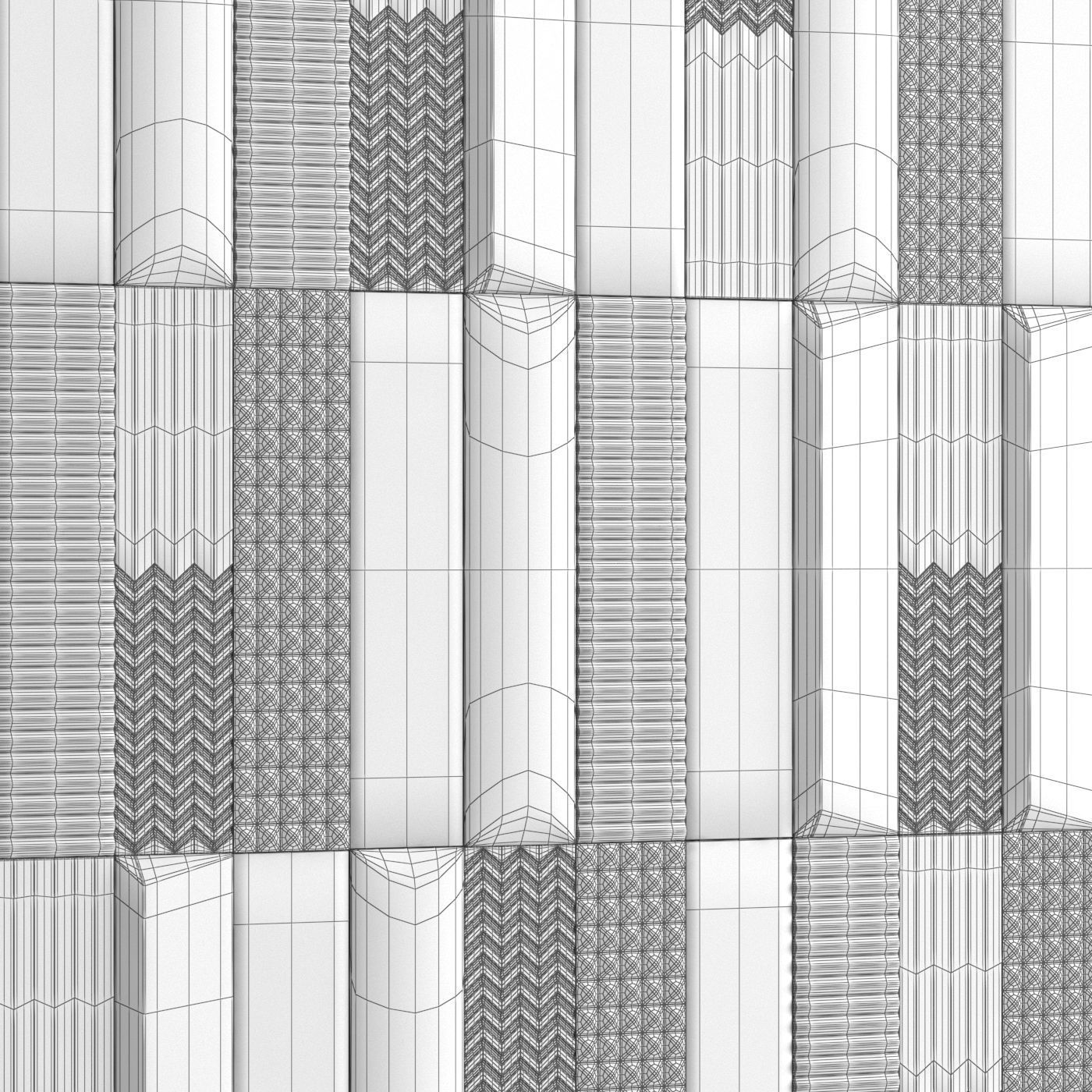BISCUIT TILE-STONE SOURCE 3D PANEL 3D model | CGTrader