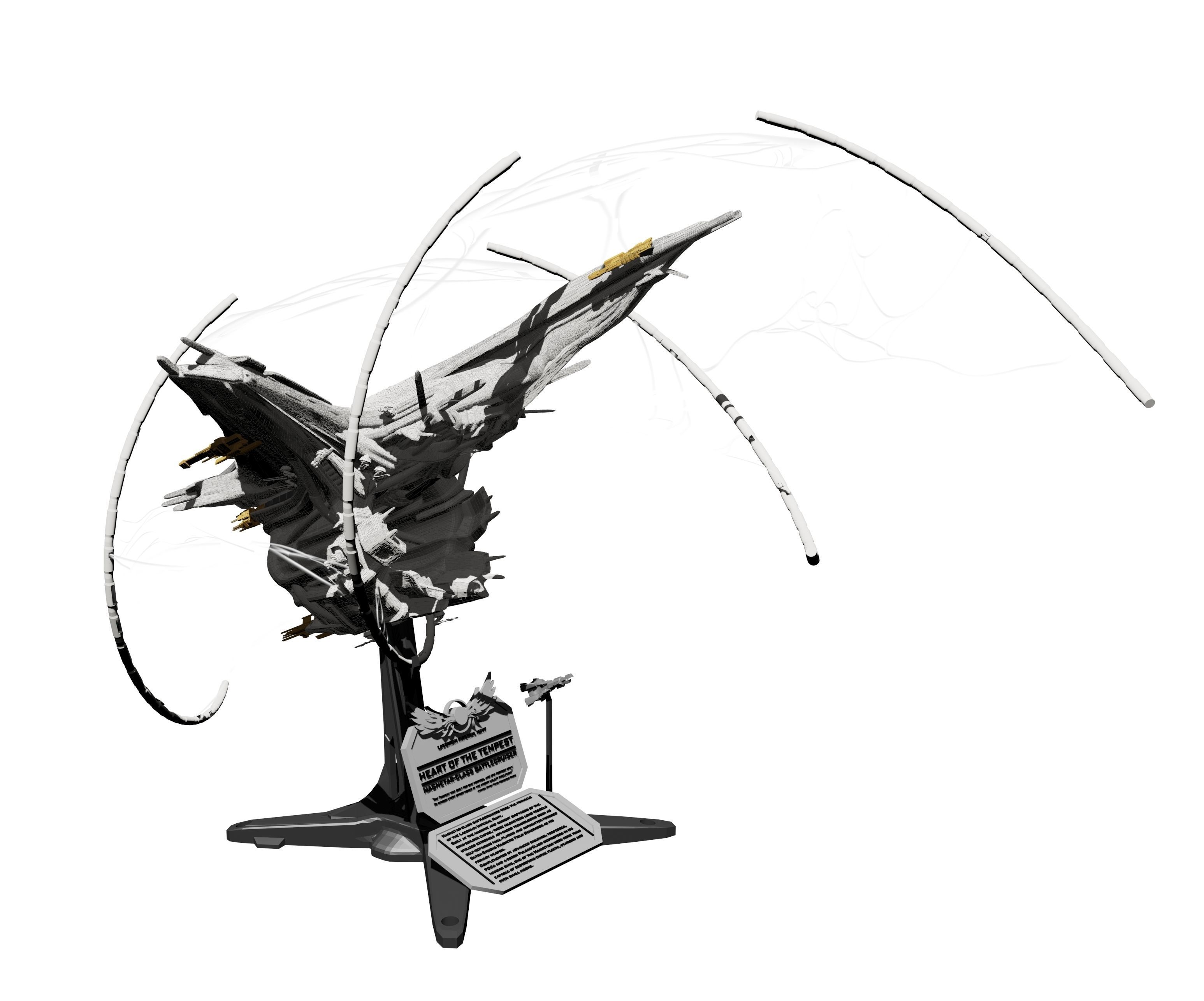 Expanse Magnetar Class Battlecruiser 3D model 3D printable | CGTrader