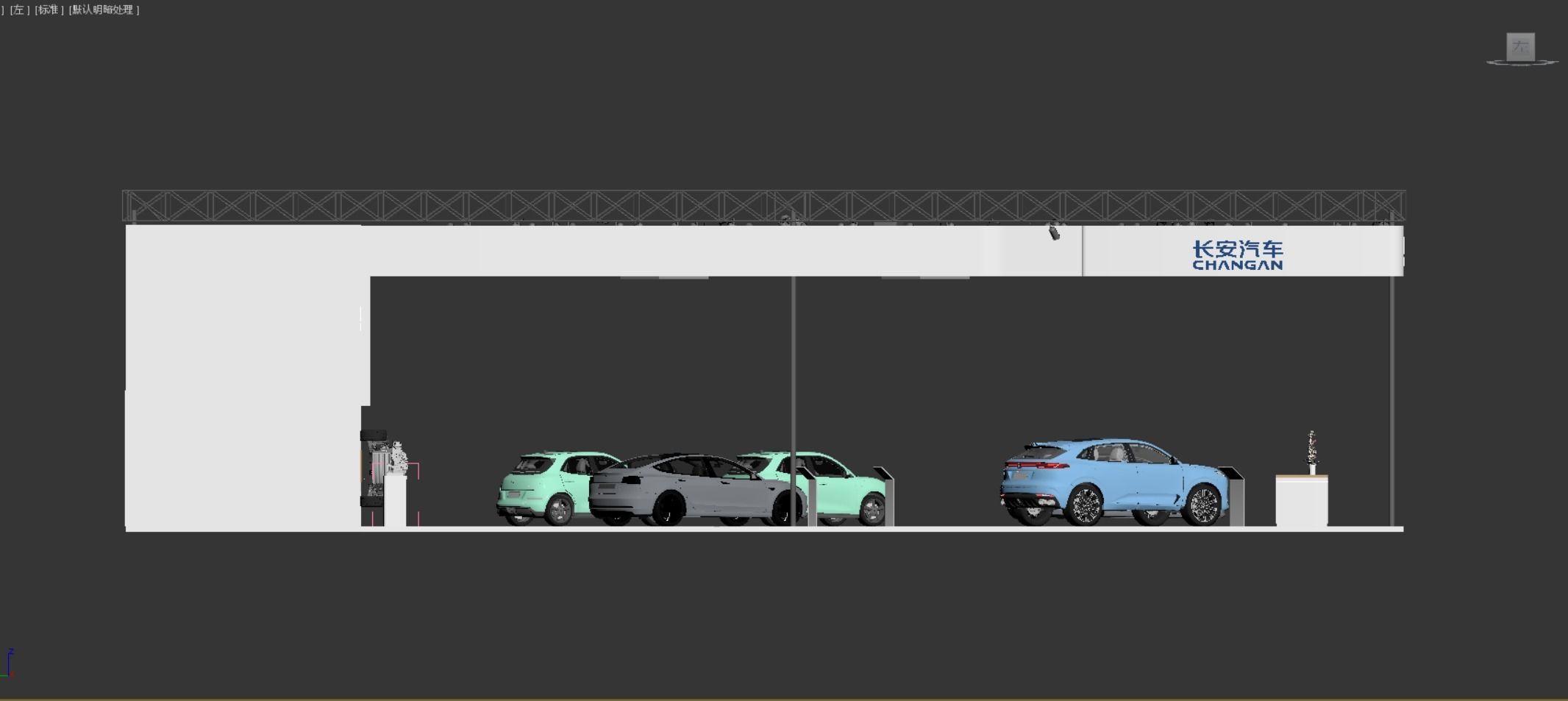 auto booth exhibition 3D model | CGTrader