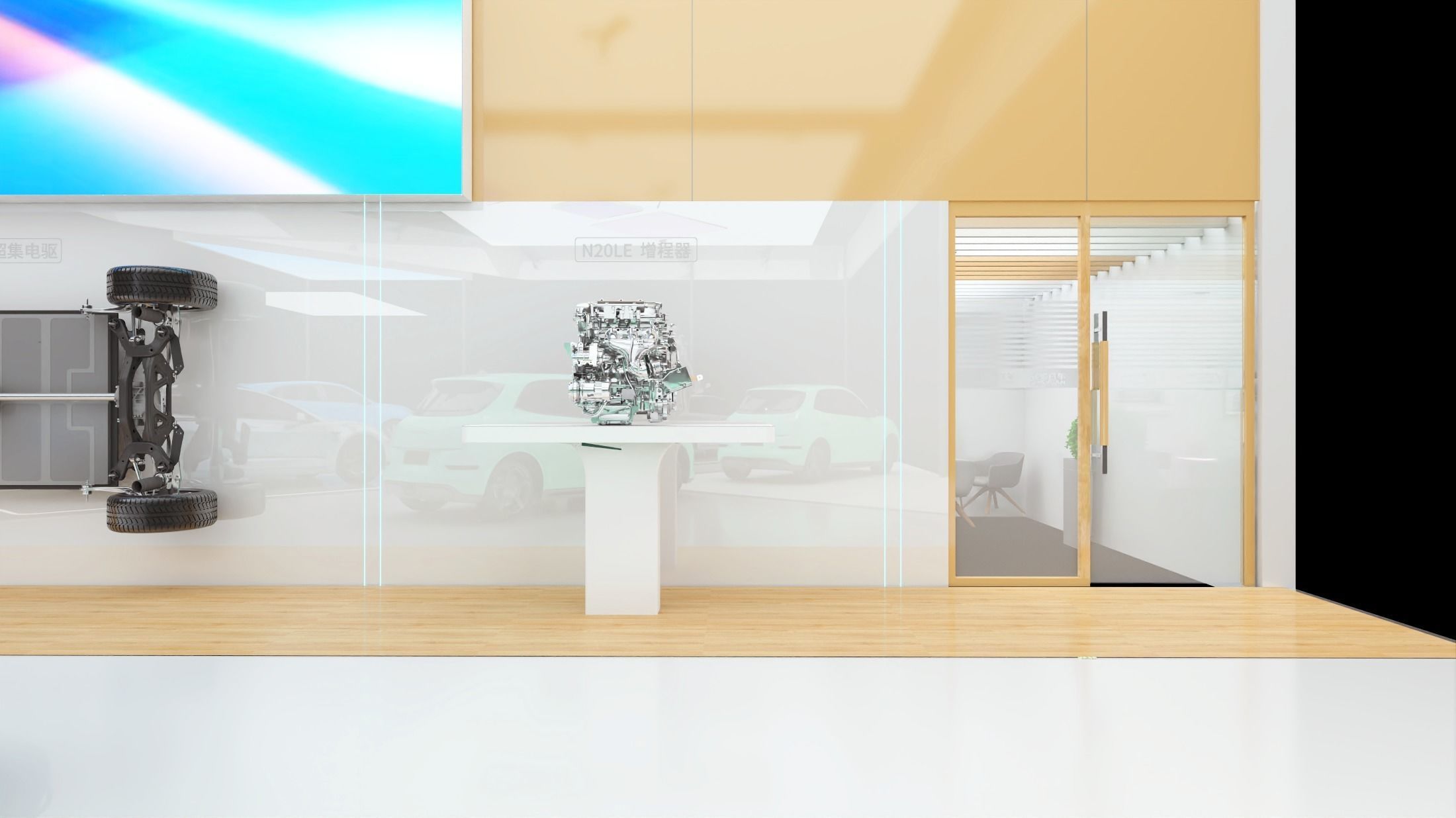 auto booth exhibition 3D model | CGTrader