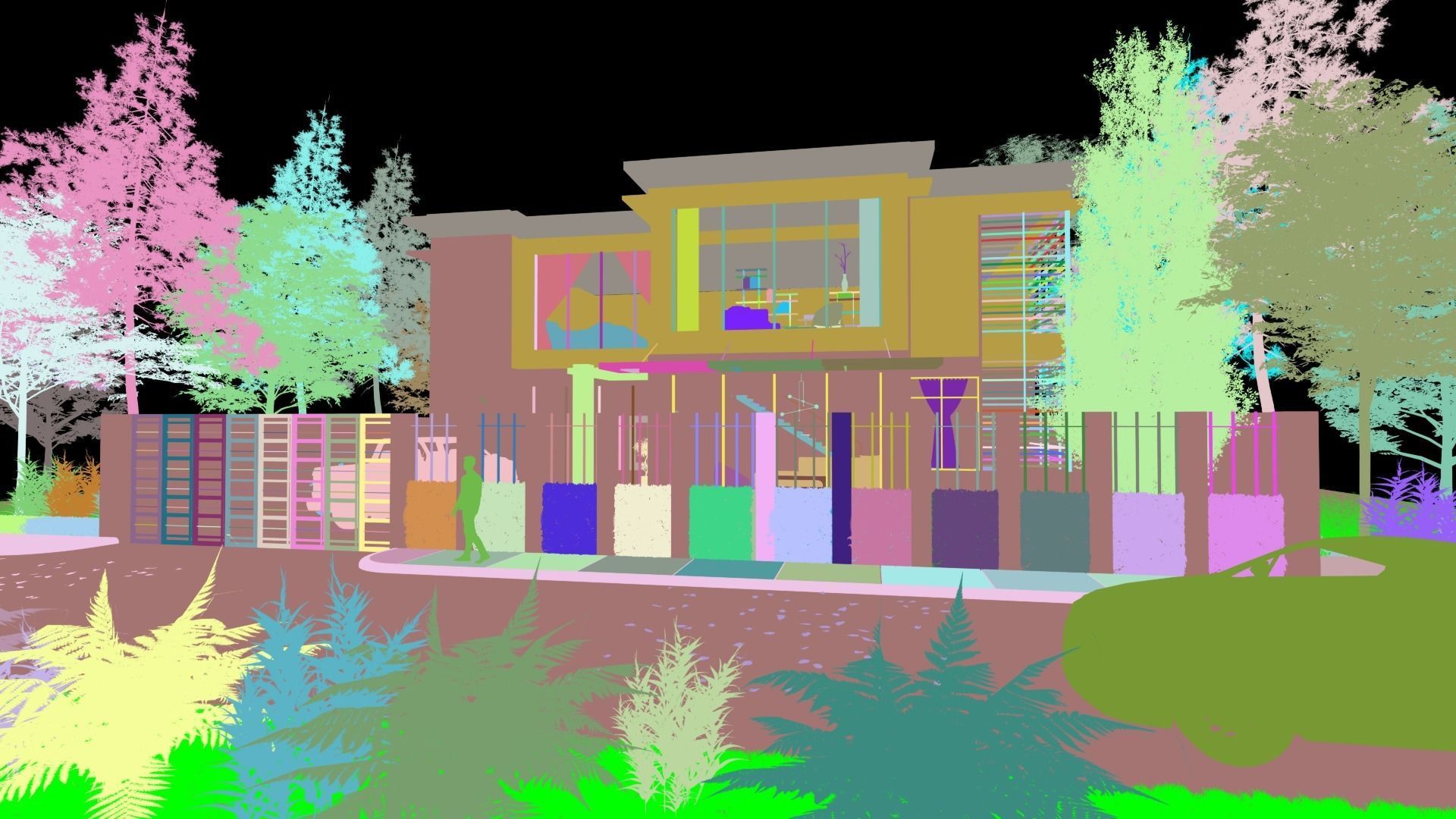 Town House 3D model animated rigged | CGTrader