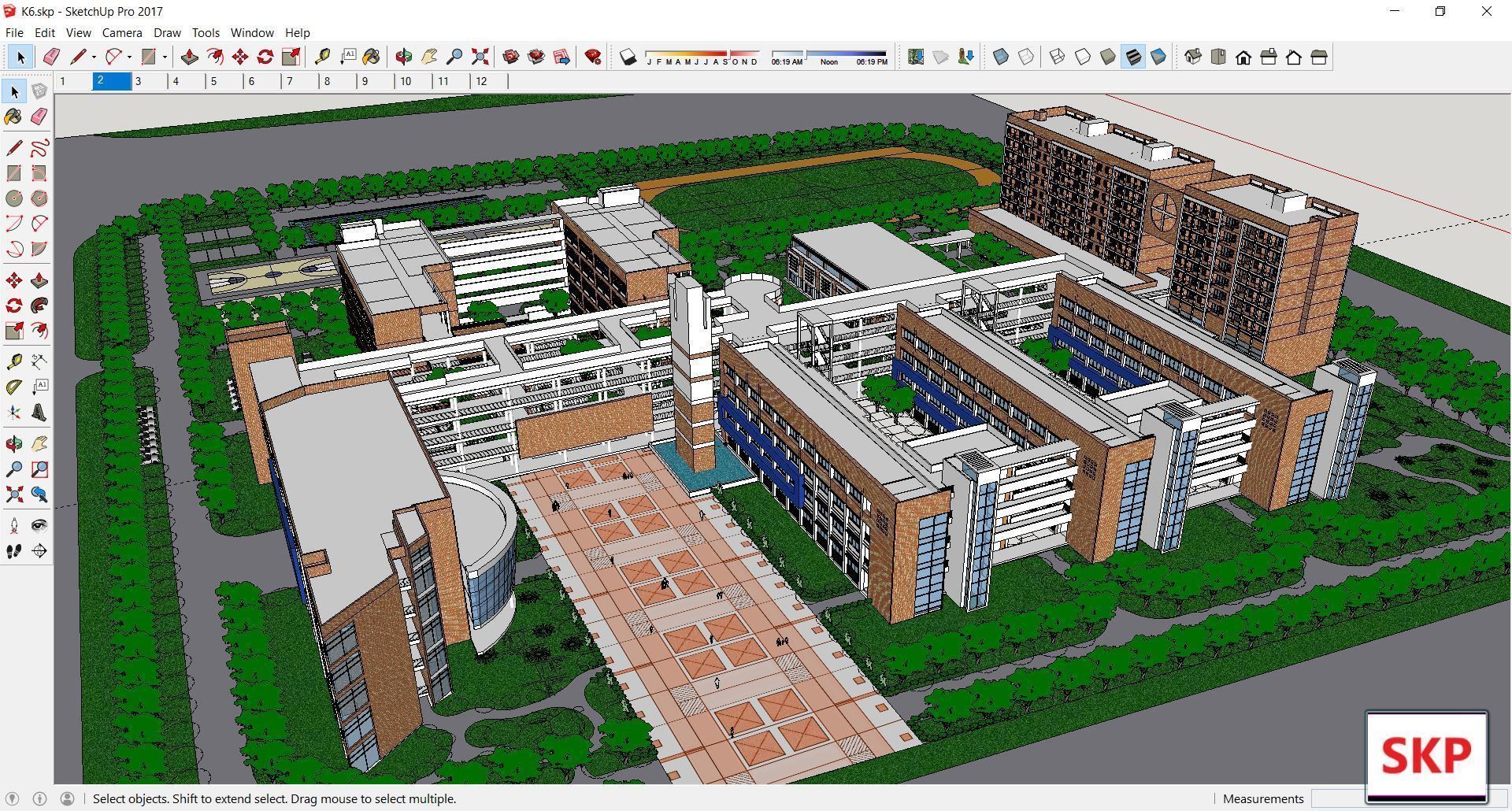 Sketchup School and University K6 3D model | CGTrader