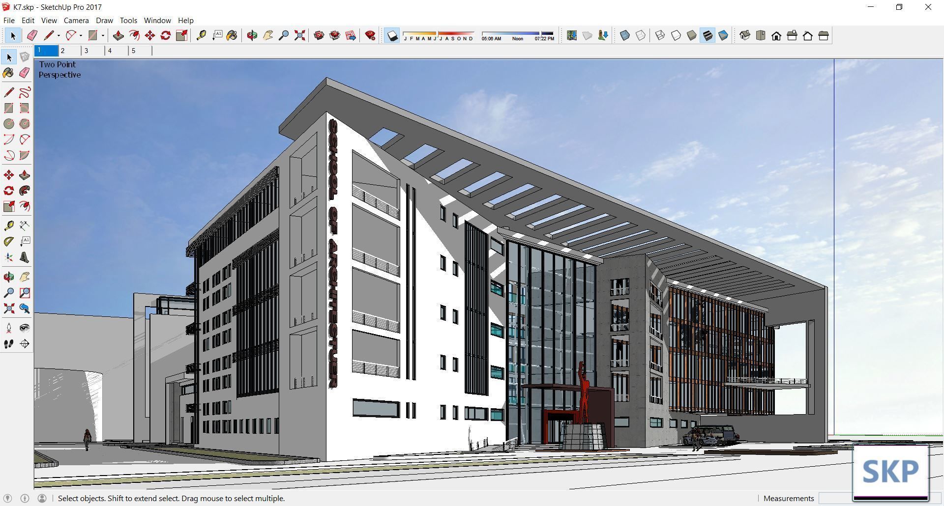 Sketchup School and University K7 3D model | CGTrader
