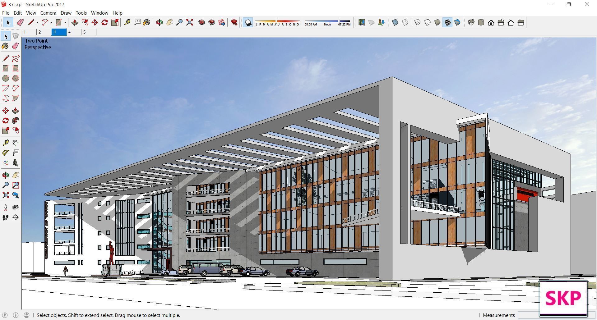 Sketchup School and University K7 3D model | CGTrader