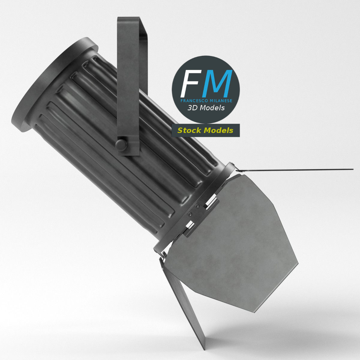 DMX stage light 2 3D model | CGTrader