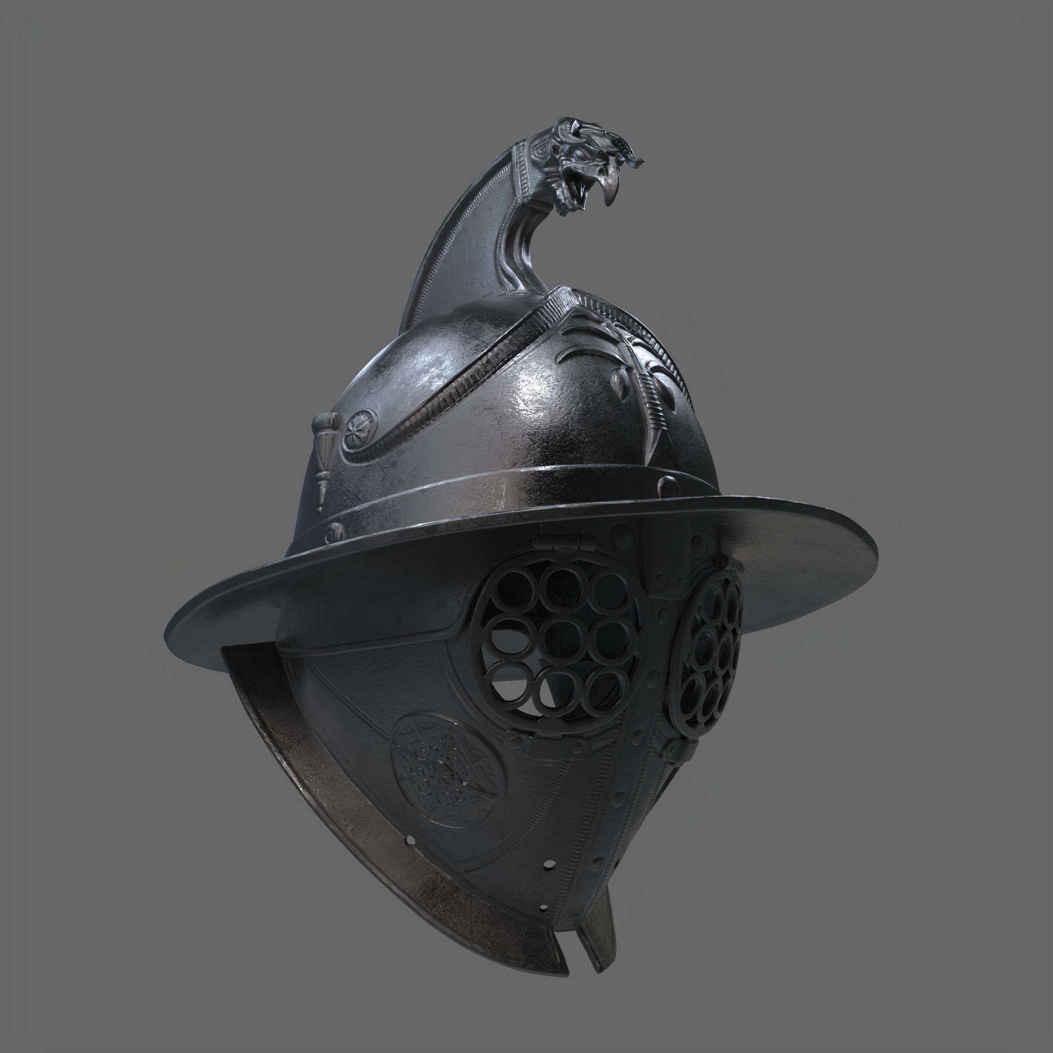 Gladiator helmet - Thraex 3D model | CGTrader