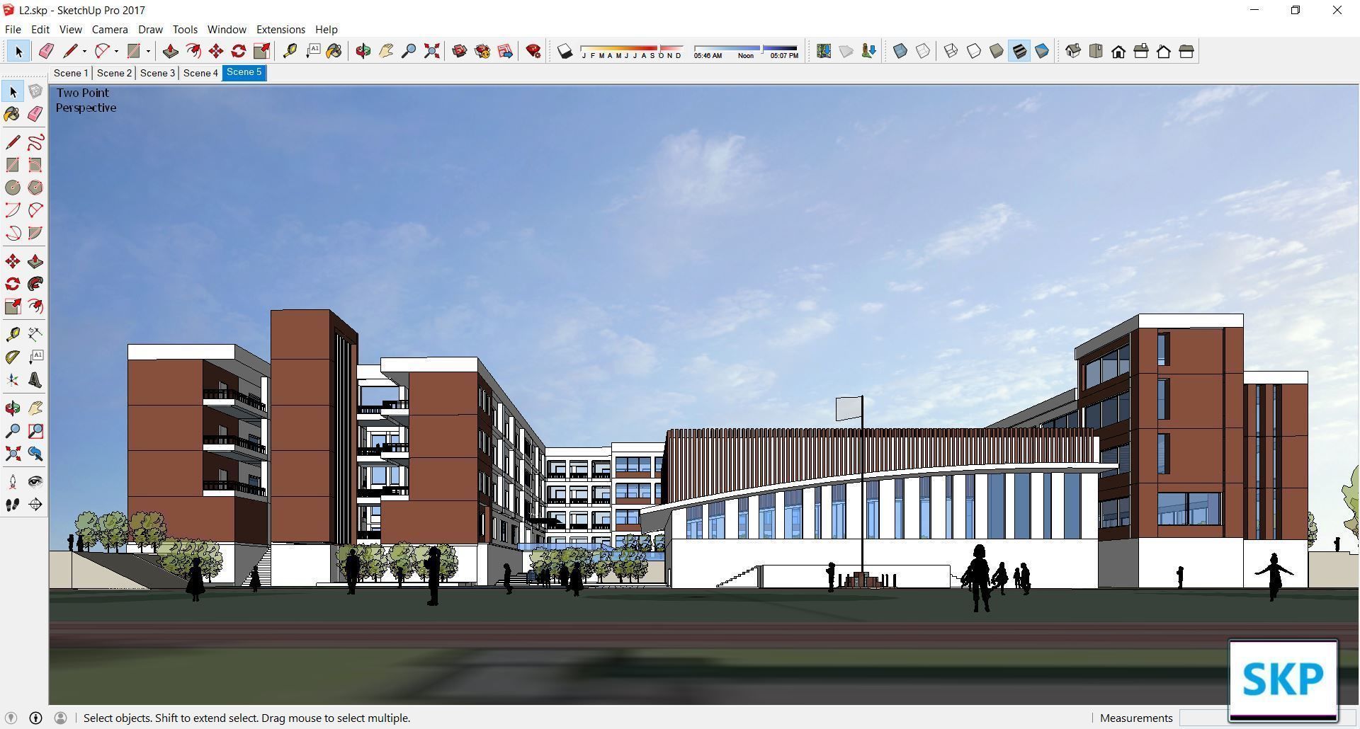 Sketchup School and University L2 3D model | CGTrader