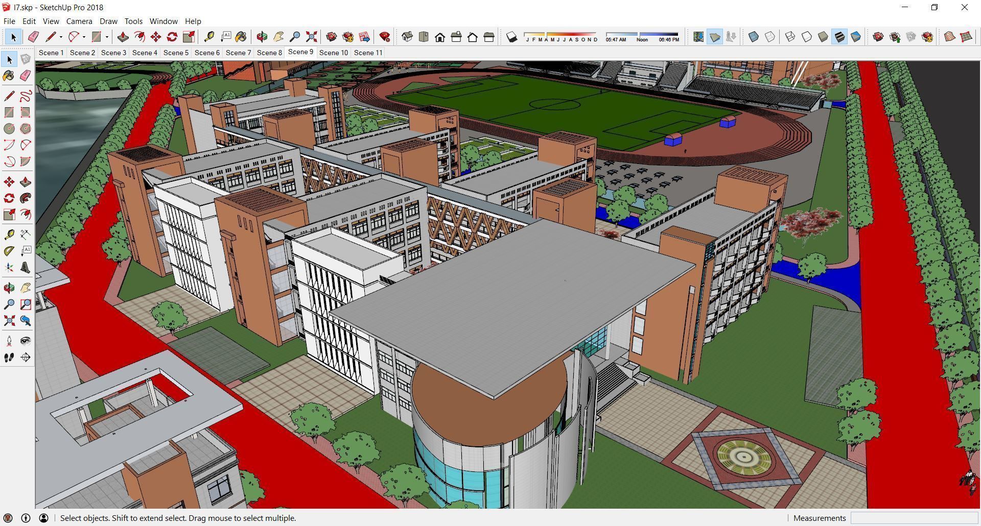 Sketchup School and University L7 3D model | CGTrader