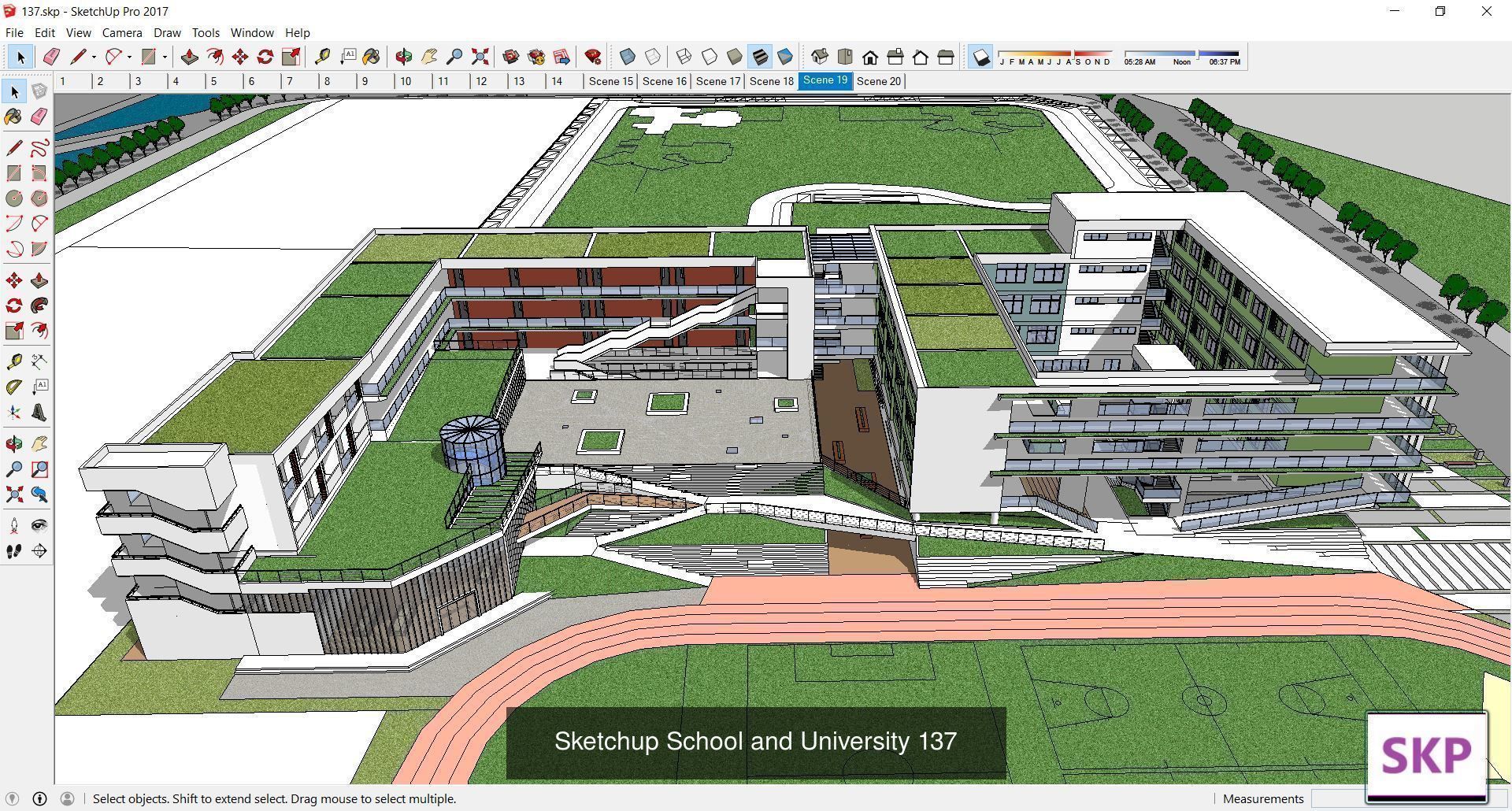 Collection 65 Sketchup School and University models | CGTrader