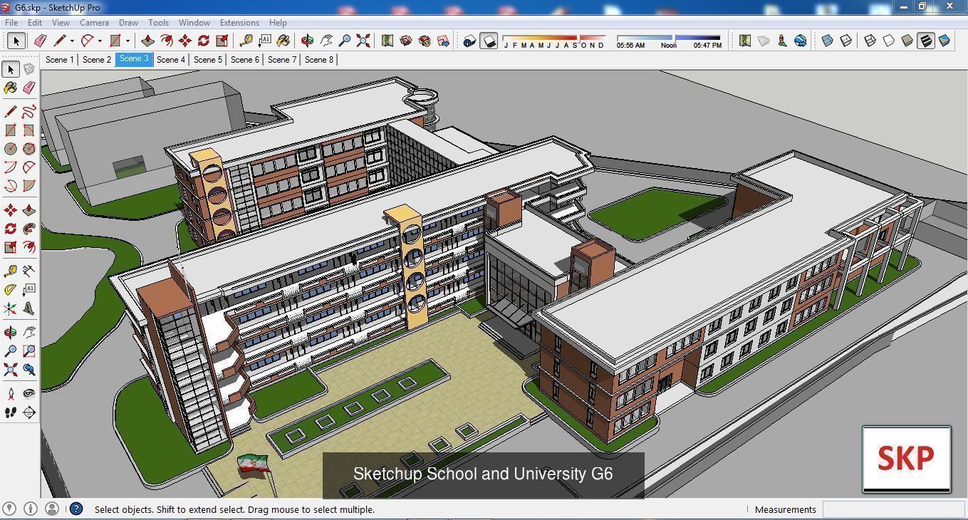 Collection 65 Sketchup School and University models | CGTrader