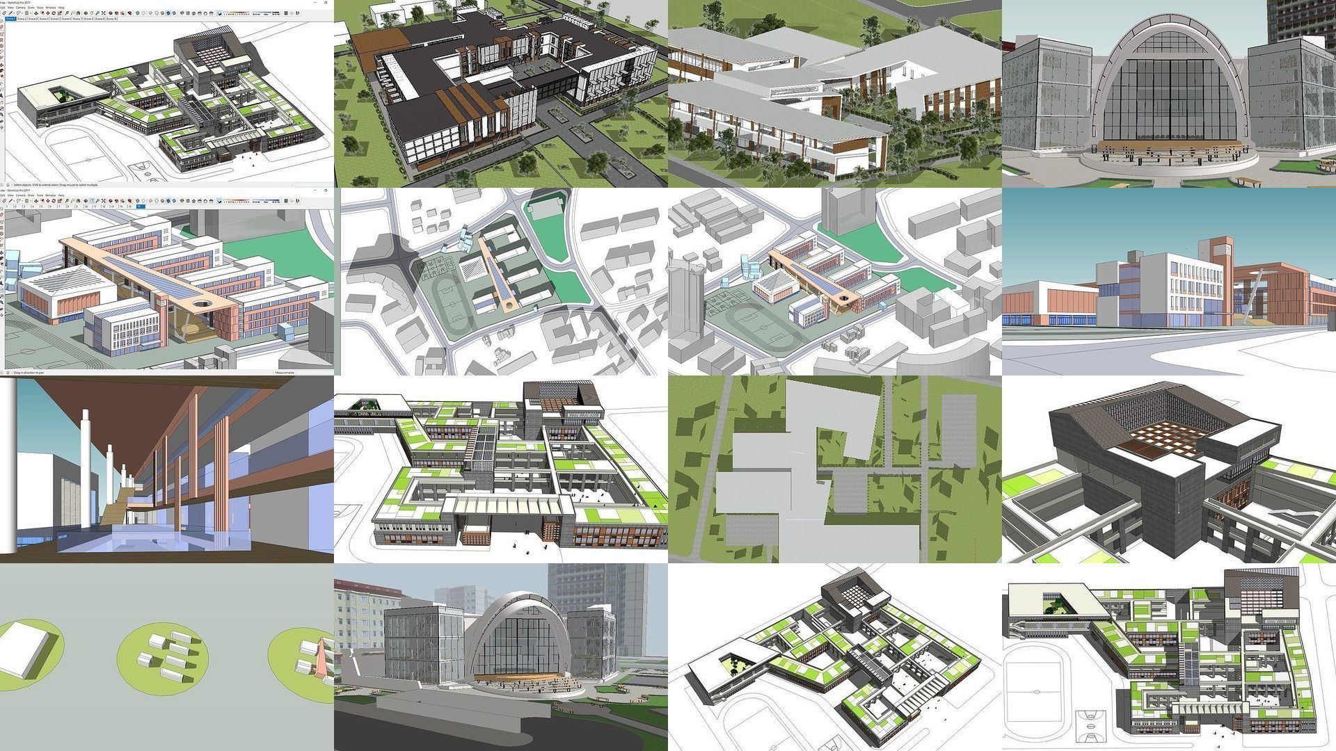Collection 65 Sketchup School and University models | CGTrader