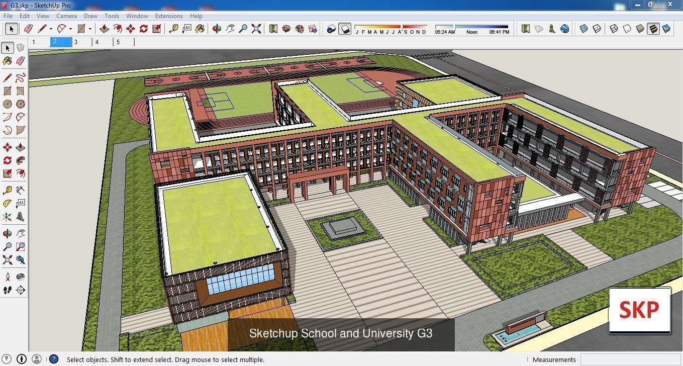 Collection 65 Sketchup School and University models | CGTrader