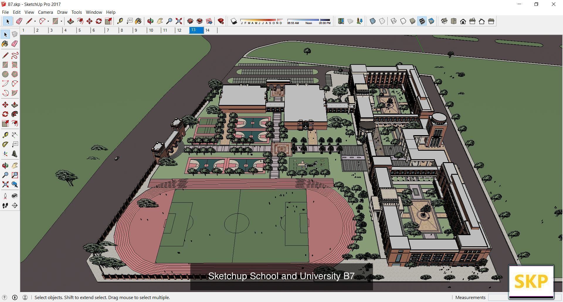 Collection 65 Sketchup School and University models | CGTrader