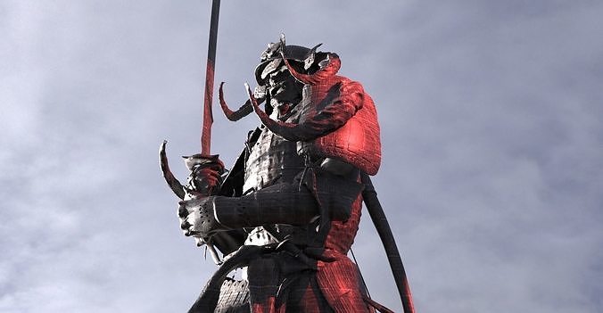 Arch Horned Demon samurai 3D model | CGTrader