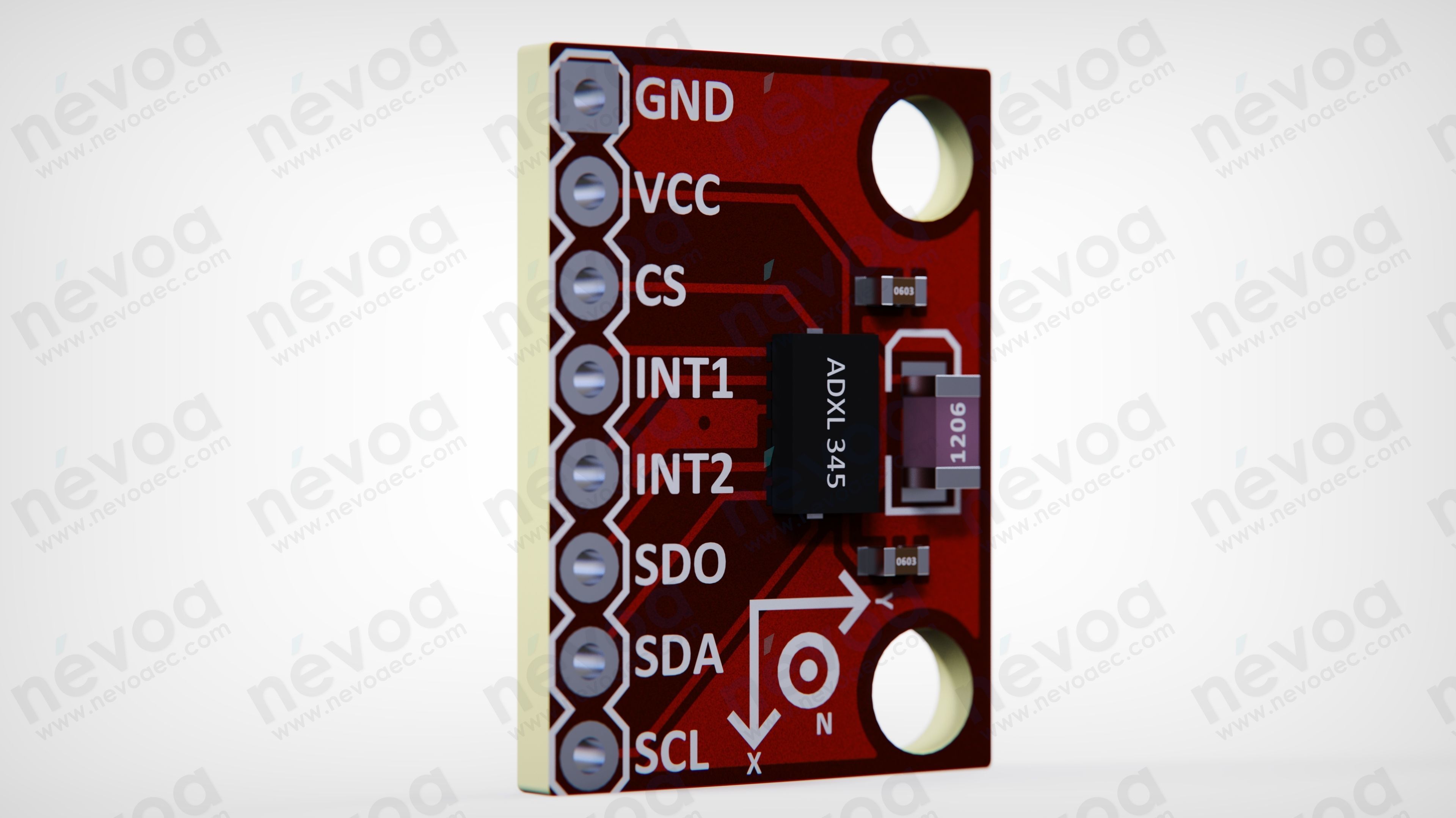 Sparkfun Triple Axis Accelerometer Breakout Adxl345 Sparkfun 3d