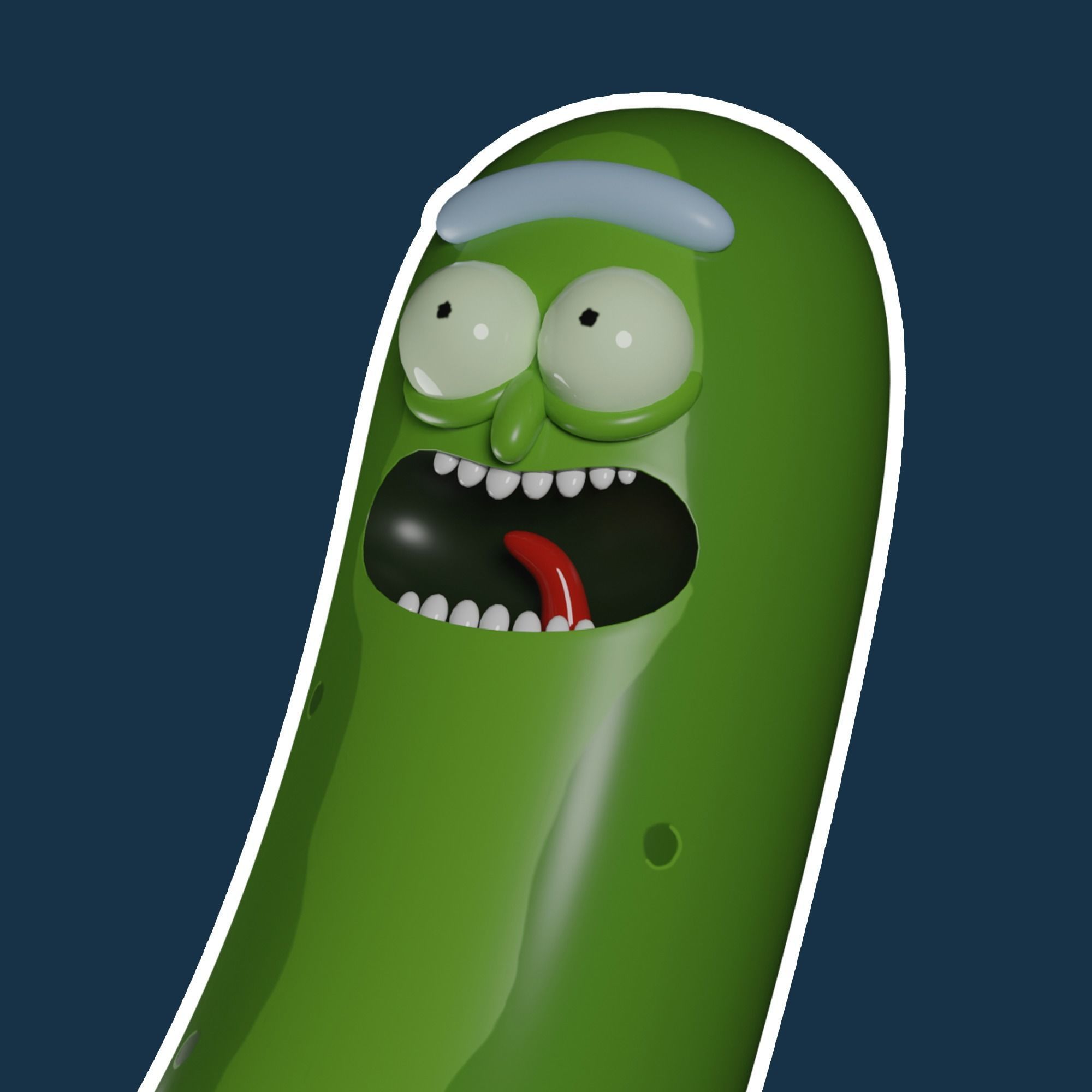 3D model Pickle Rick VR / AR / low-poly | CGTrader