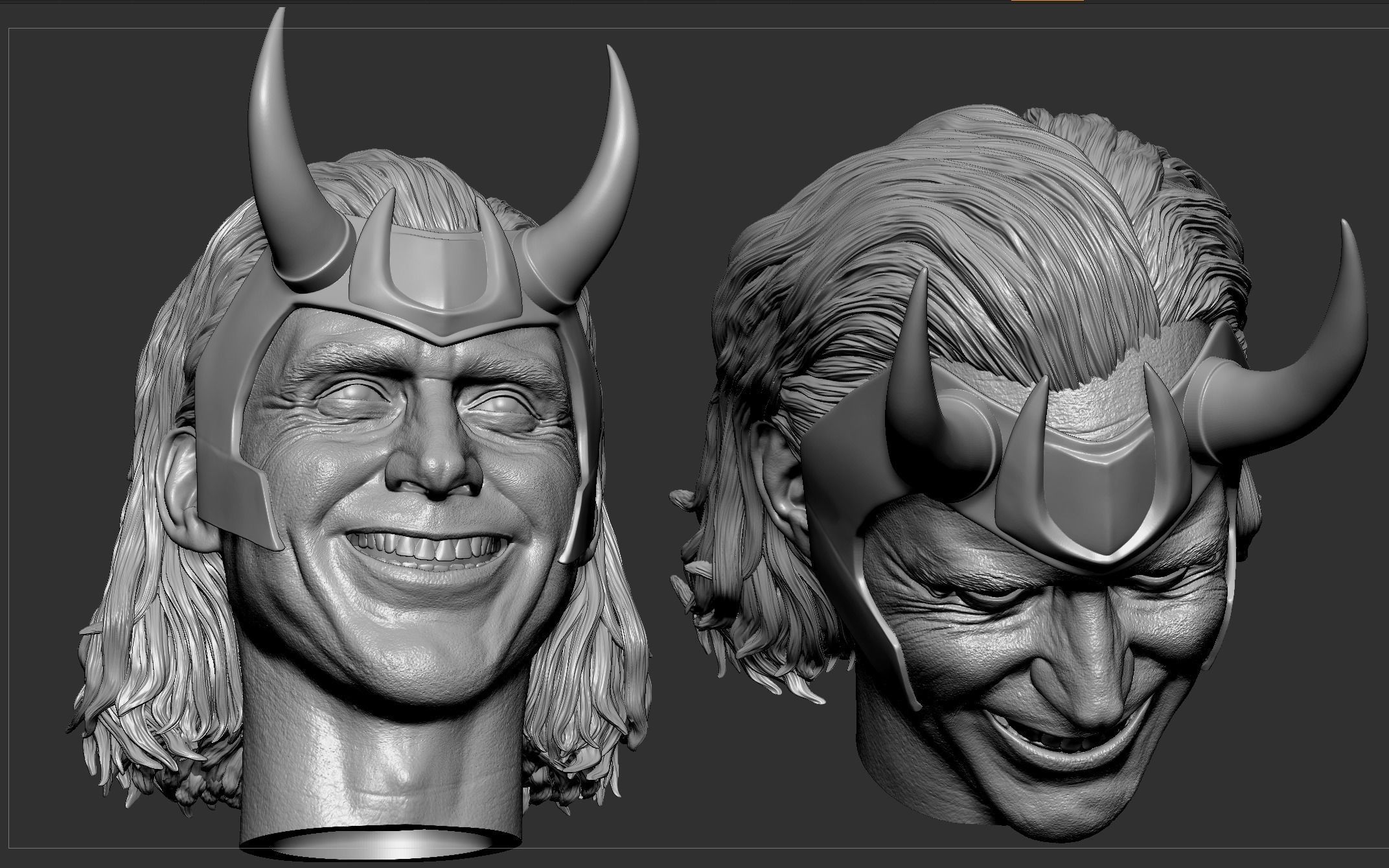 Tom Hiddleston- Loki Head 3D model 3D printable | CGTrader