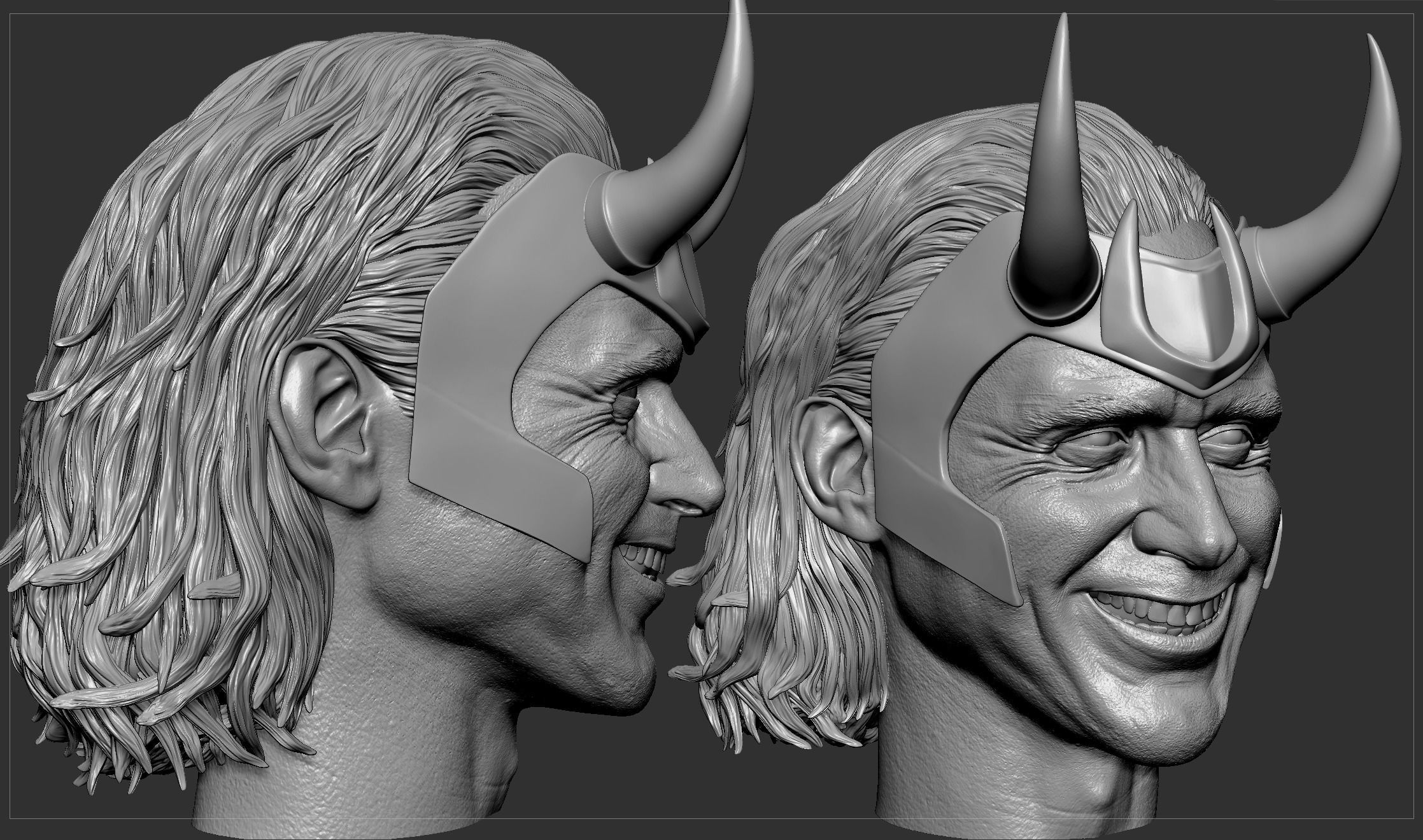Tom Hiddleston- Loki Head 3D model 3D printable | CGTrader