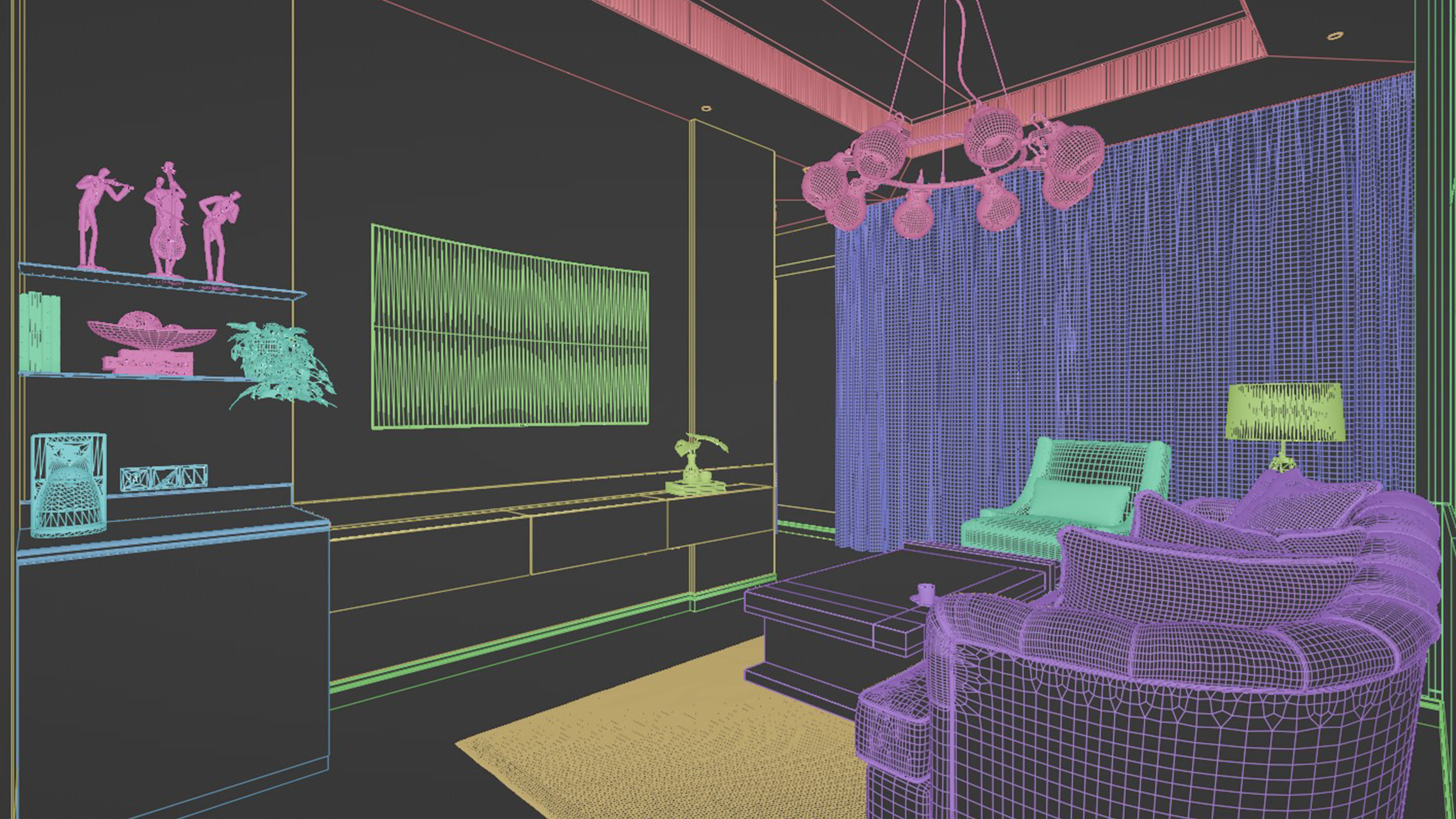 Hotel Suite Bedroom Blender - Fbx - Obj 3D model | CGTrader