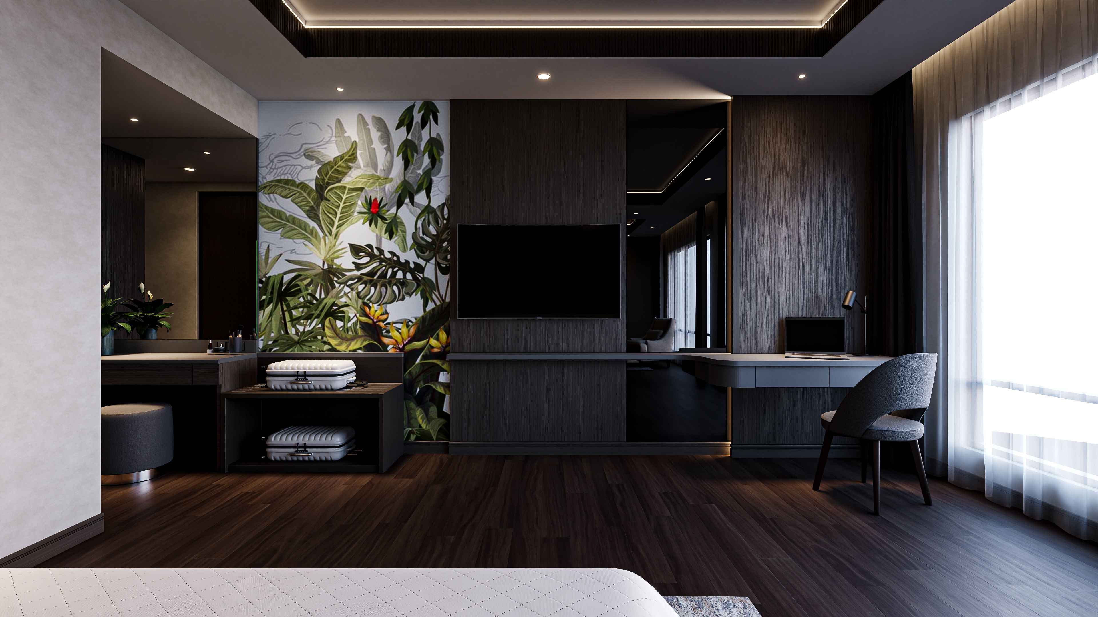 Hotel Suite Bedroom Blender - Fbx - Obj 3D model | CGTrader