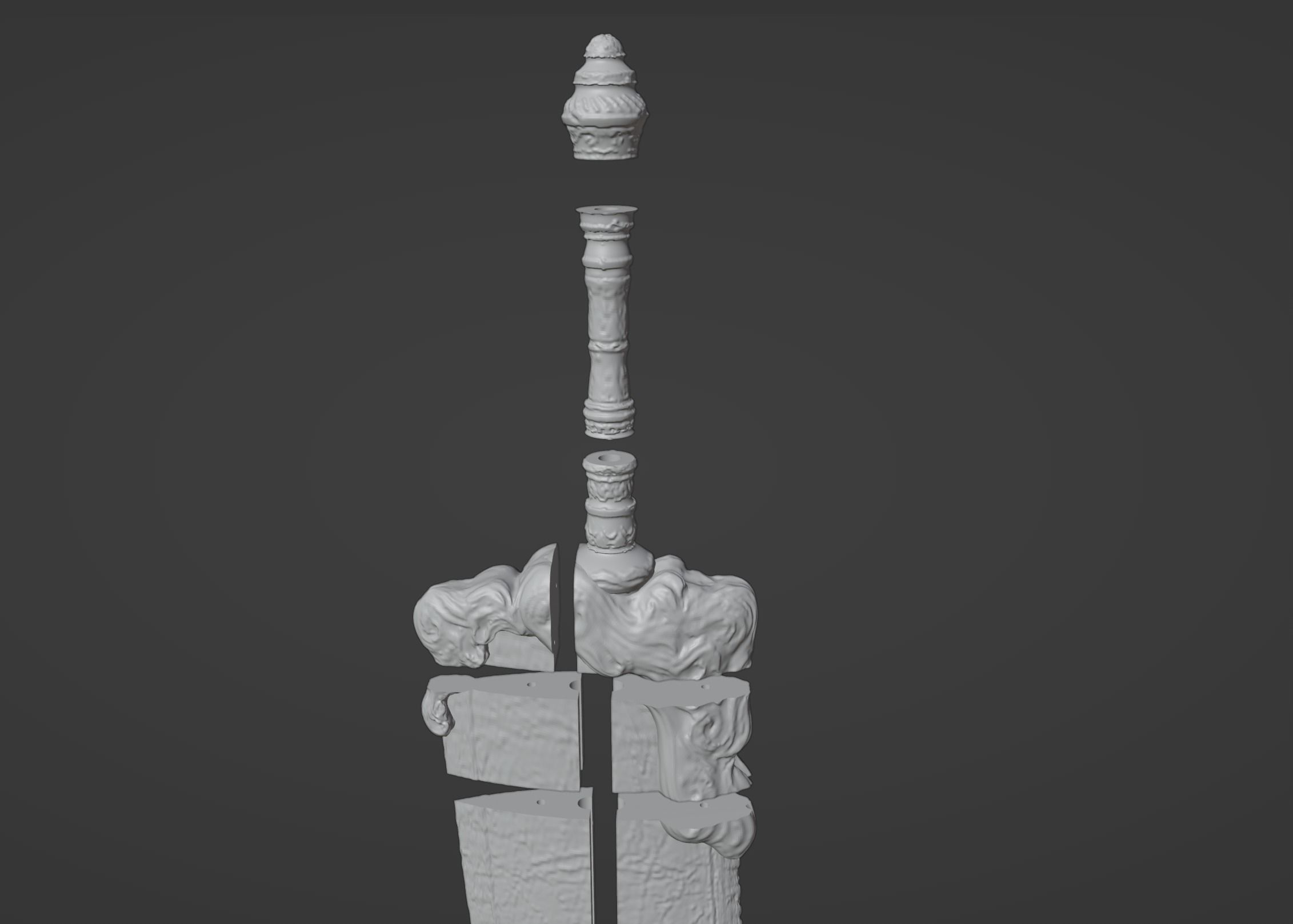 Radahn Sword - Starscourge Greatsword 3D Model -Elden Ring 3D model 3D ...