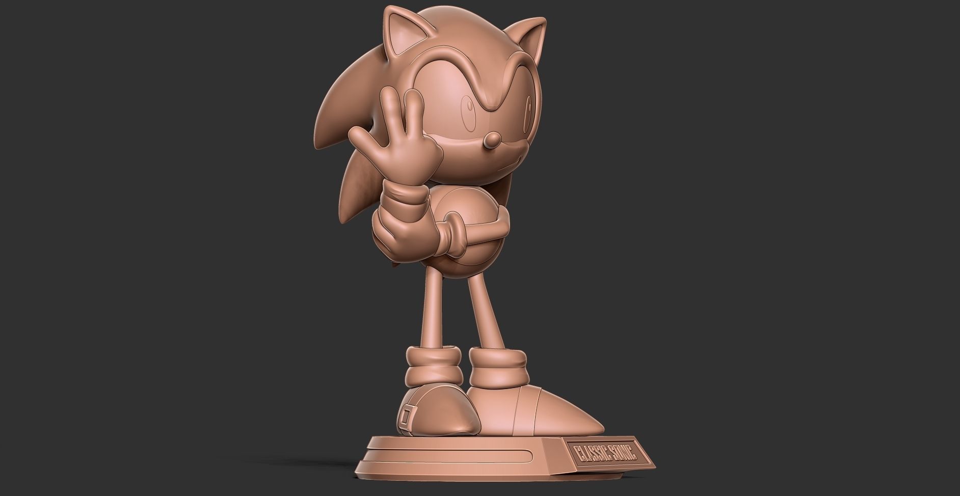 Classic Sonic the hedgehog 3D model 3D printable | CGTrader